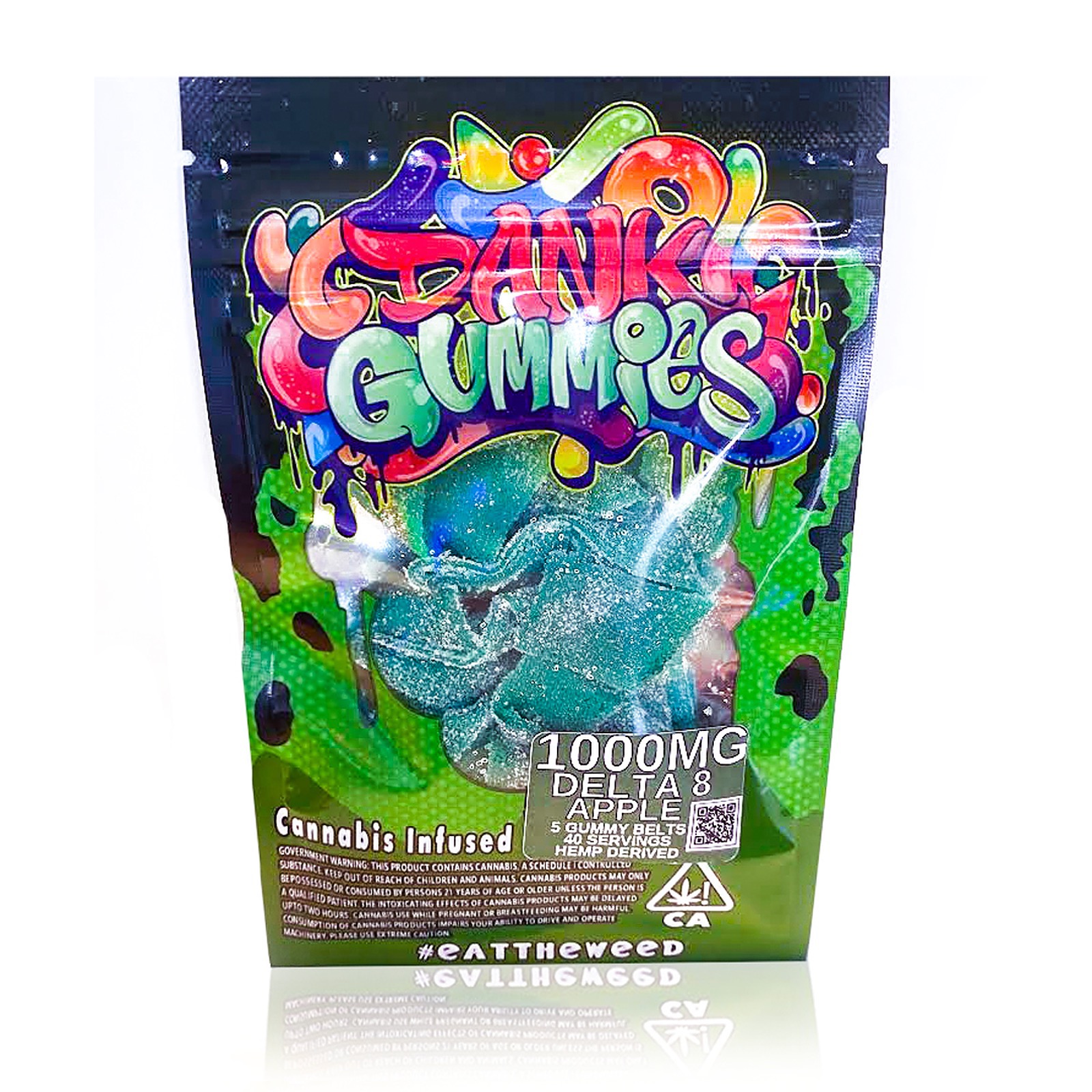 Fingerboard Farm Market: Delta 8 Dank Gummies Green Apple Belts - 1000 ...