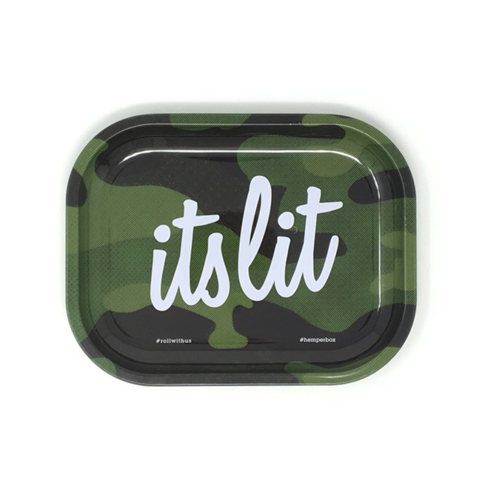 Hemper: HEMPER IT'S LIT! CAMOUFLAGE ROLLING TRAY | Leafly
