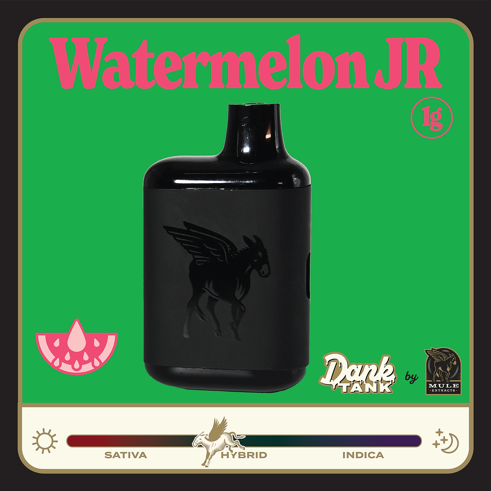 Mule Extracts: 1g Dank Tank Pure Live Resin Watermelon JR 78.9% (Hybrid ...