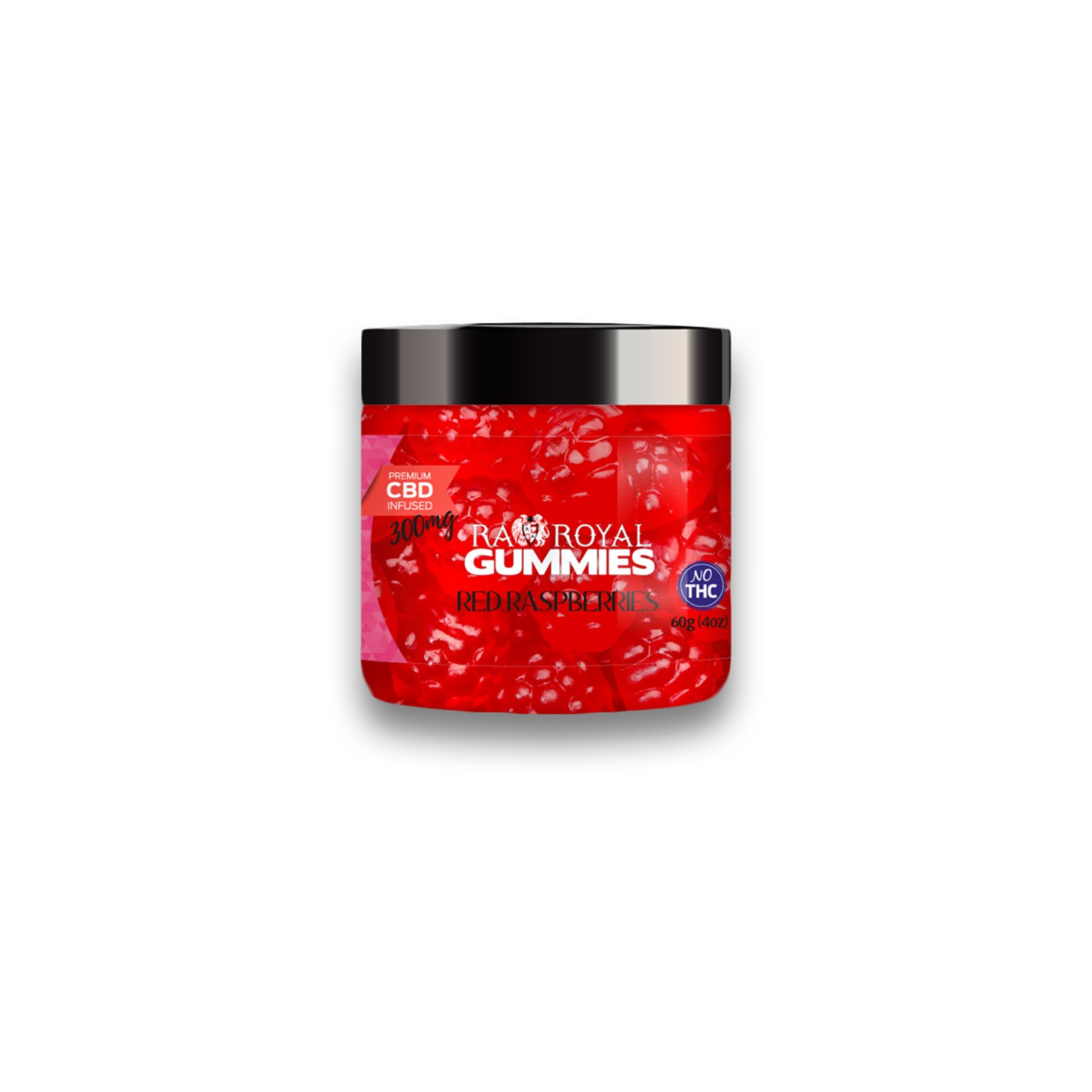 RA Royal: R.A. Royal Gummies: CBD Red Raspberry Gummy Jar (300 MG) | Leafly