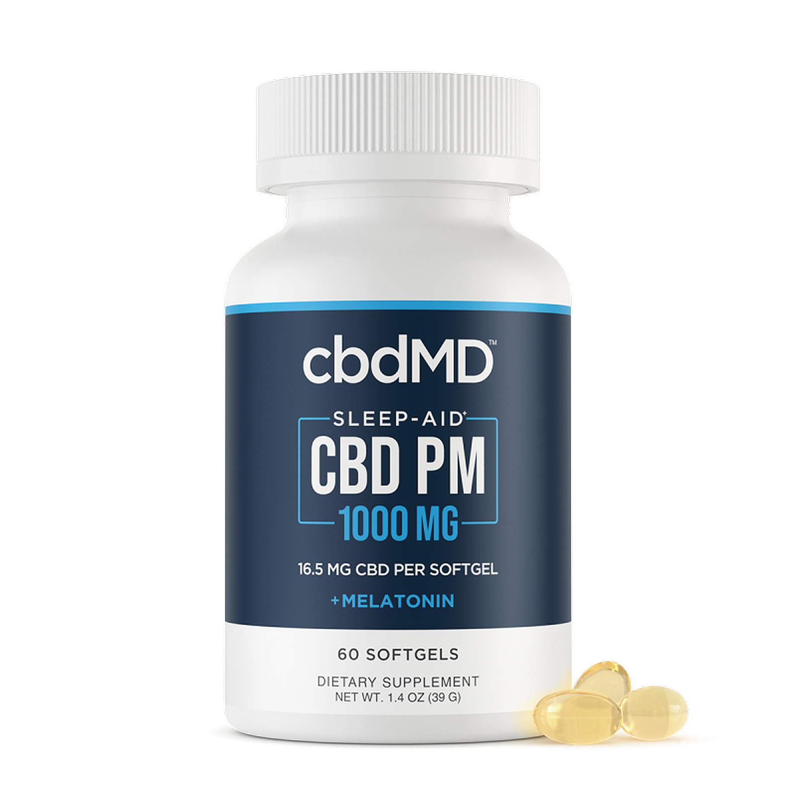 cbdMD: CBD PM for Sleep Softgels | Leafly
