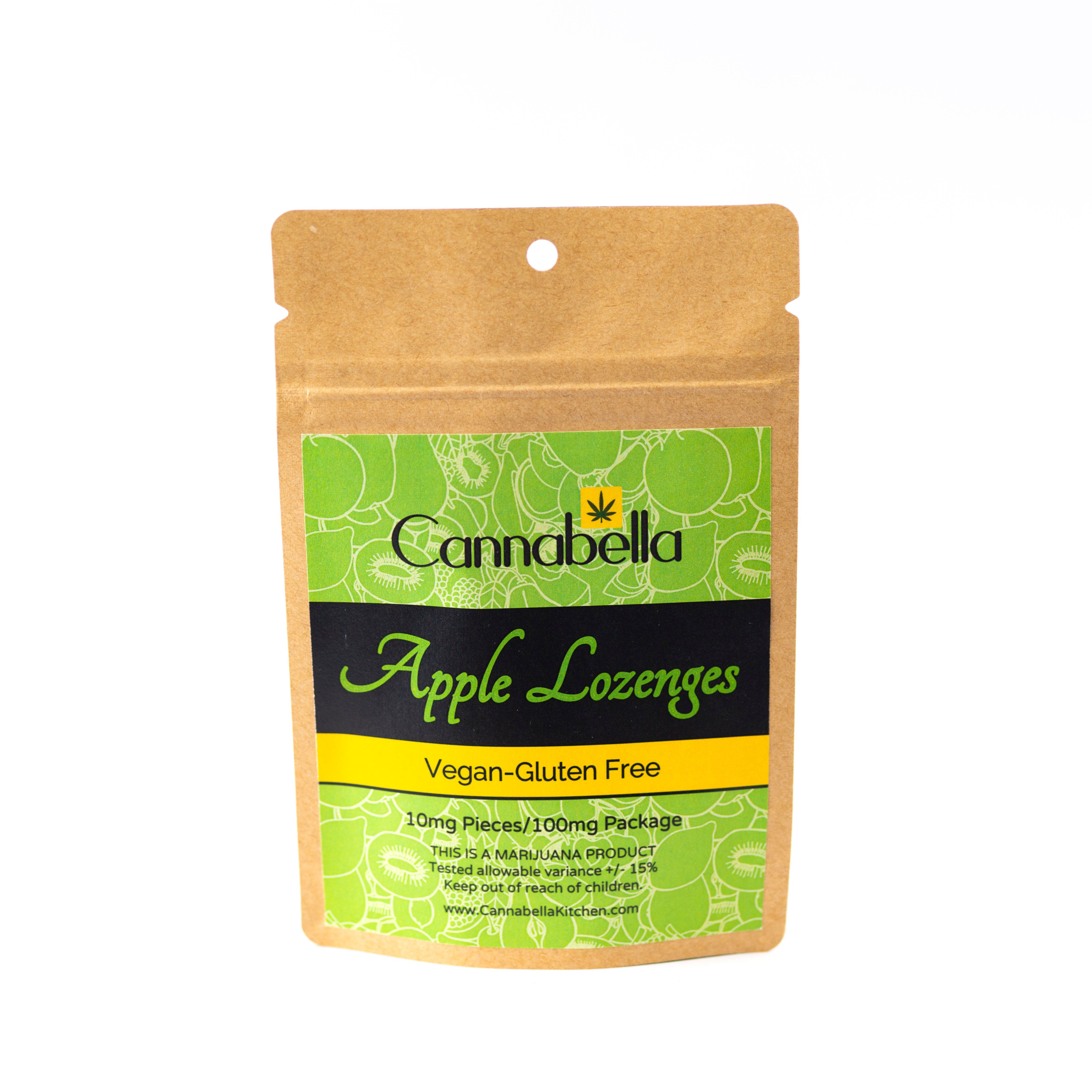 Cannabella: Lozenges Apple THC 100mg 10-Pack | Leafly