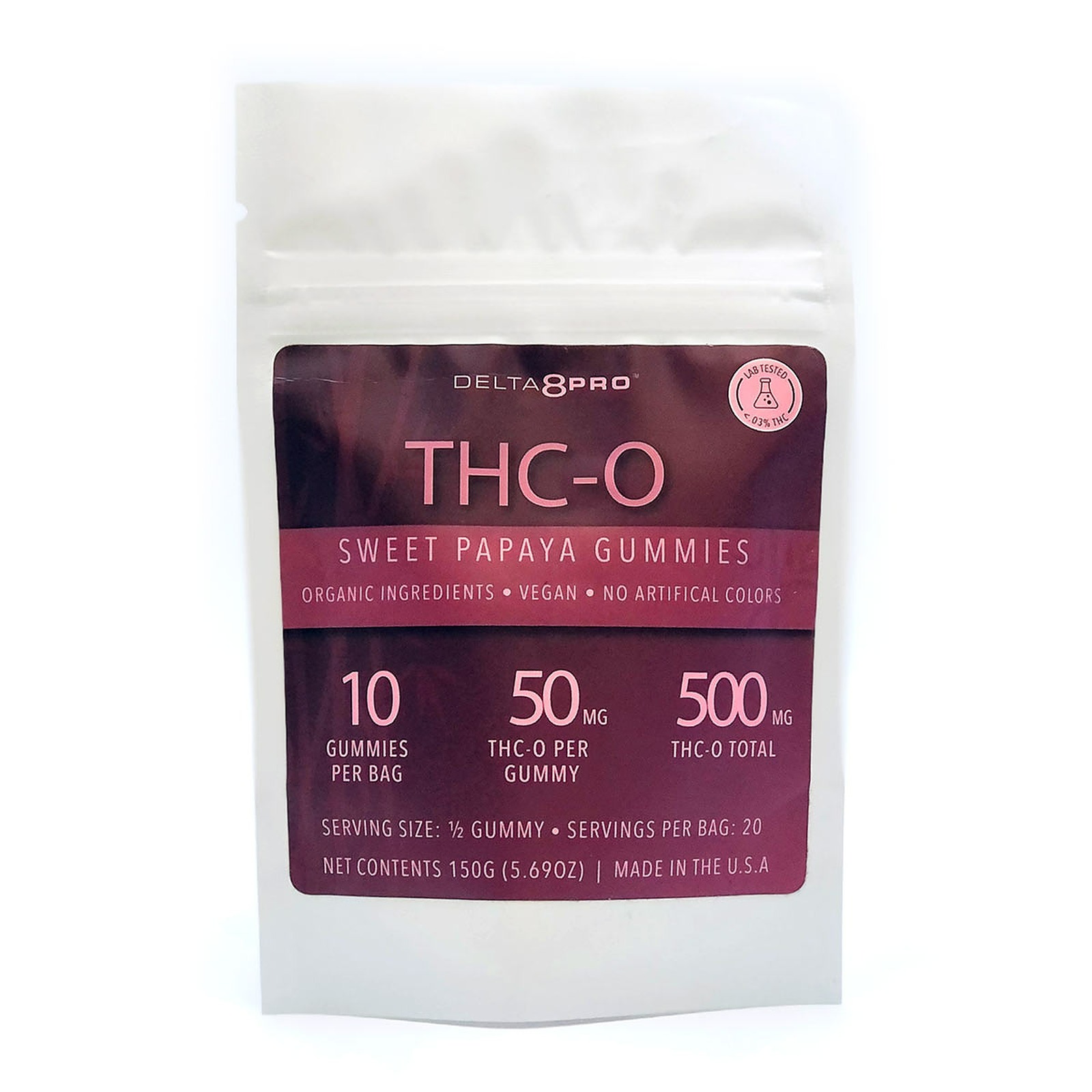 Delta 8 Pro: 50mg Delta-8 THCo Gummies - Sweet Papaya | Leafly