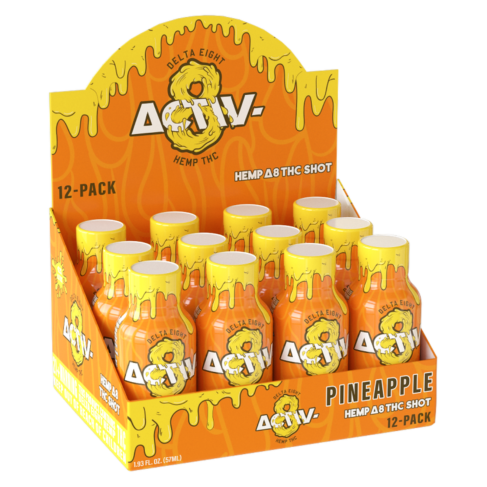 Activ-8 Delta 8: Pineapple - Shot 12 Pack | Leafly