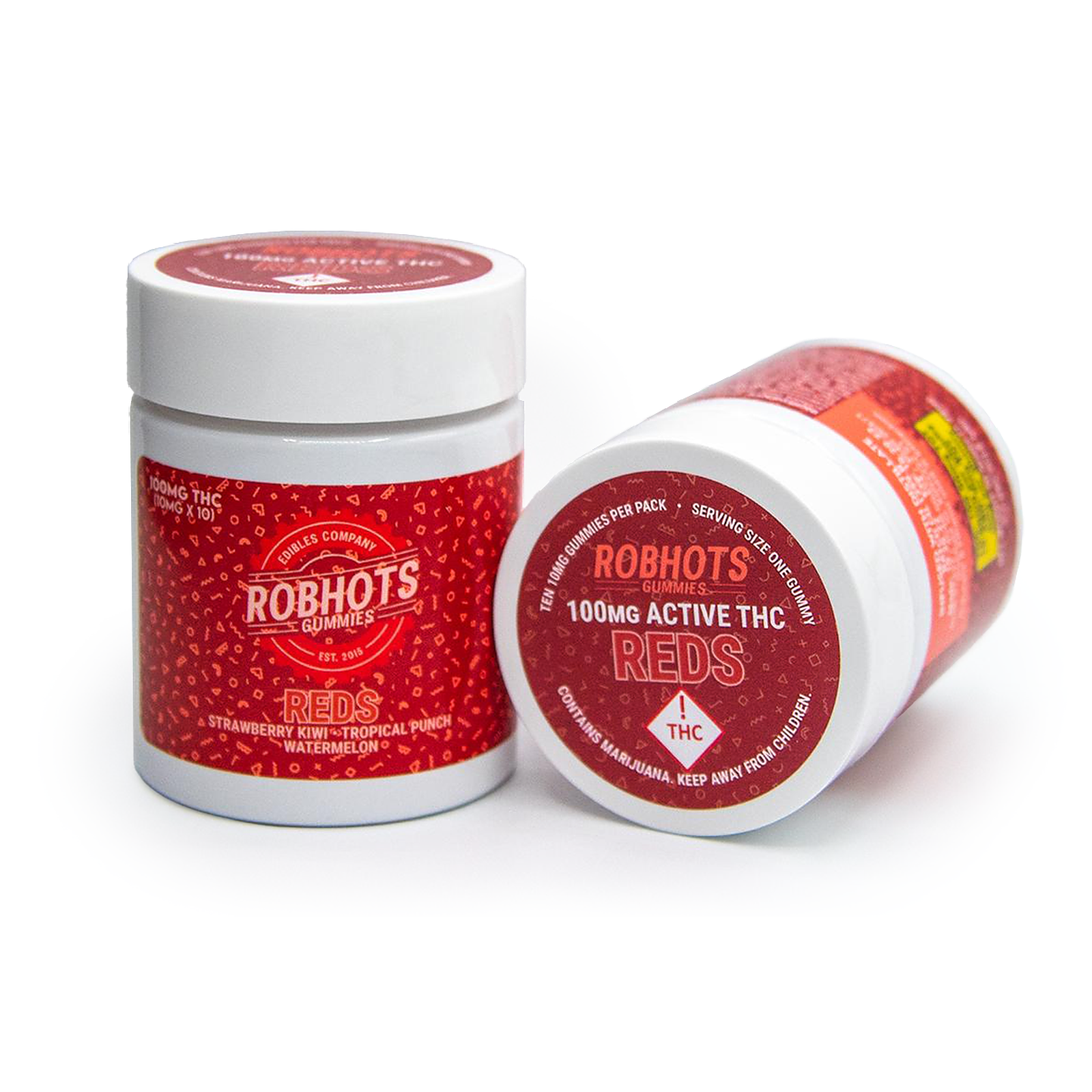 Robhots Edibles: ROBHOTS Gummies | Multipack 100mg, Reds | Leafly
