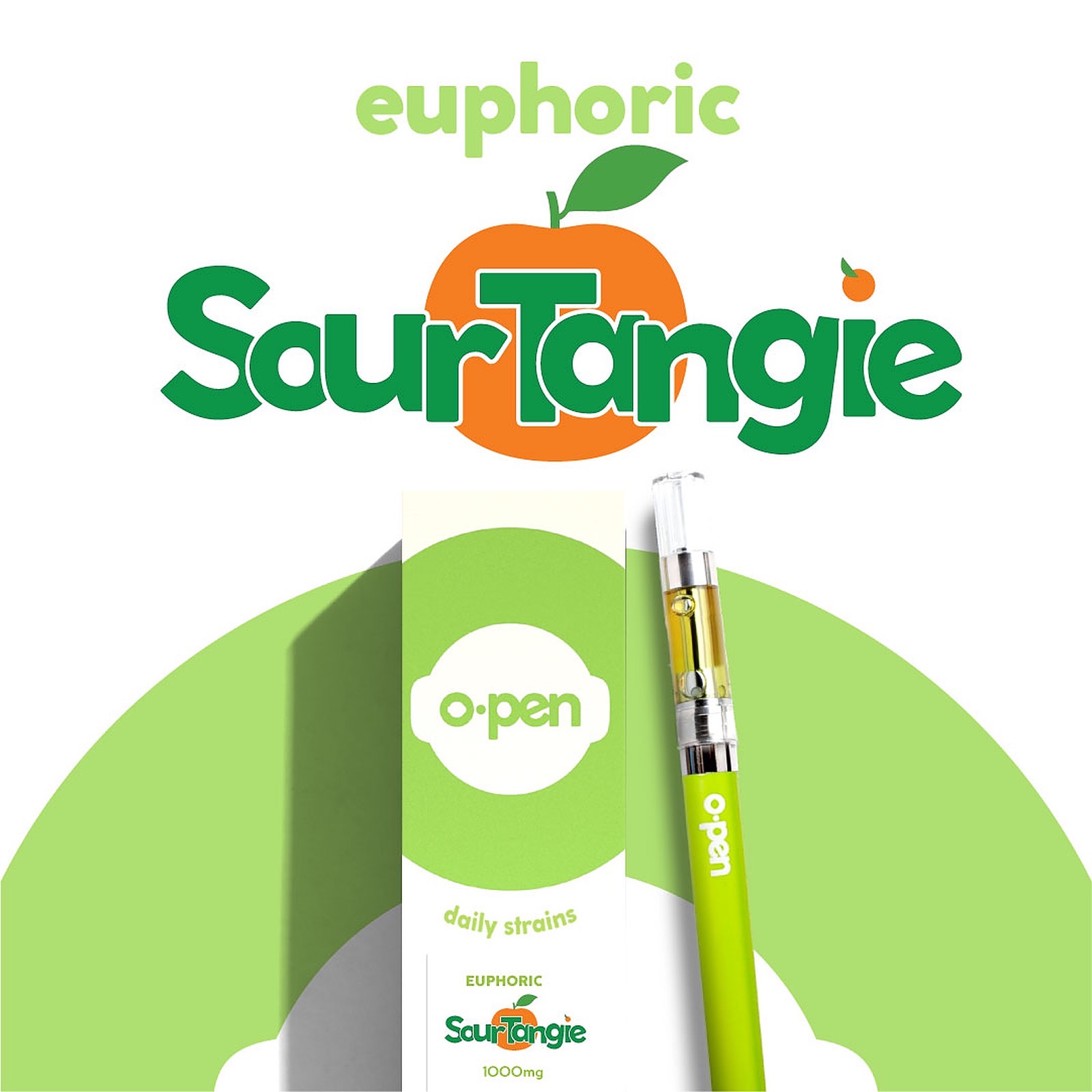 O.pen: O.pen Daily Strains - Sour Tangie (Euphoric) - 1000mg | Leafly