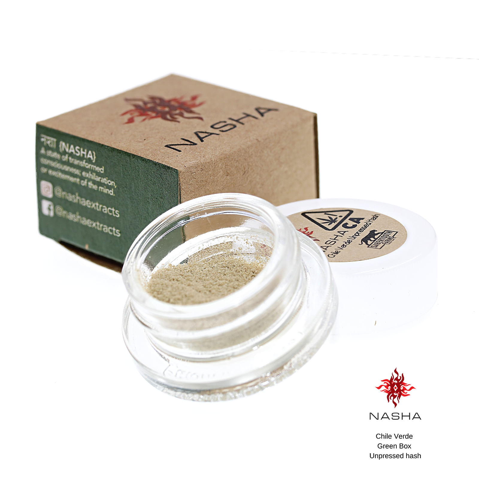 NASHA: Chile Verde Green Powder Hash (Sabertooth) | Leafly