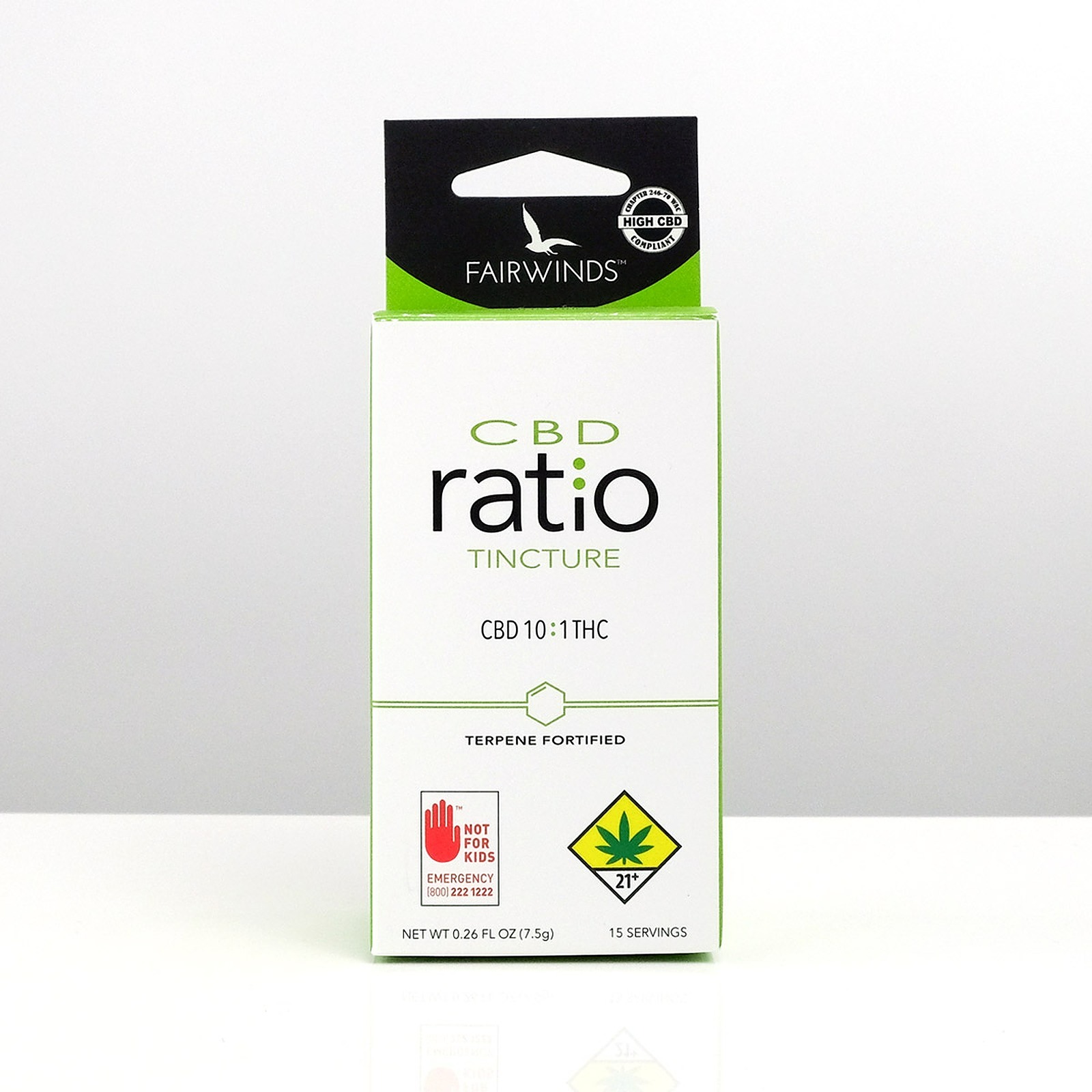 Fairwinds Manufacturing: 10:1 CBD Ratio Series Tincture 200mg | Leafly