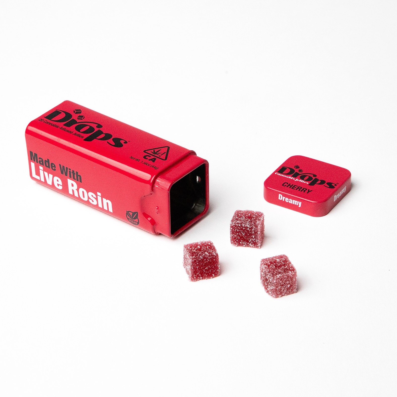 Drops: Cherry Jellies 100mg THC | 20-pack | Leafly