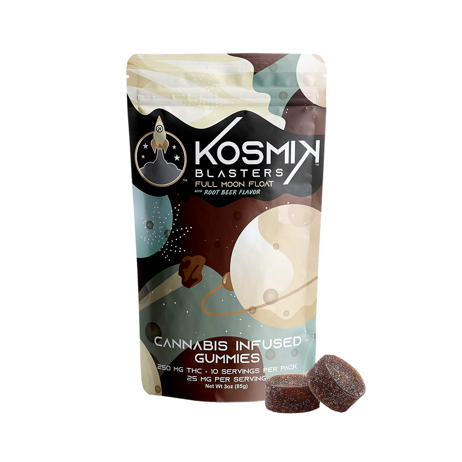 Kosmik Brands: Full Moon Float 250mg | GUMMIES | Leafly