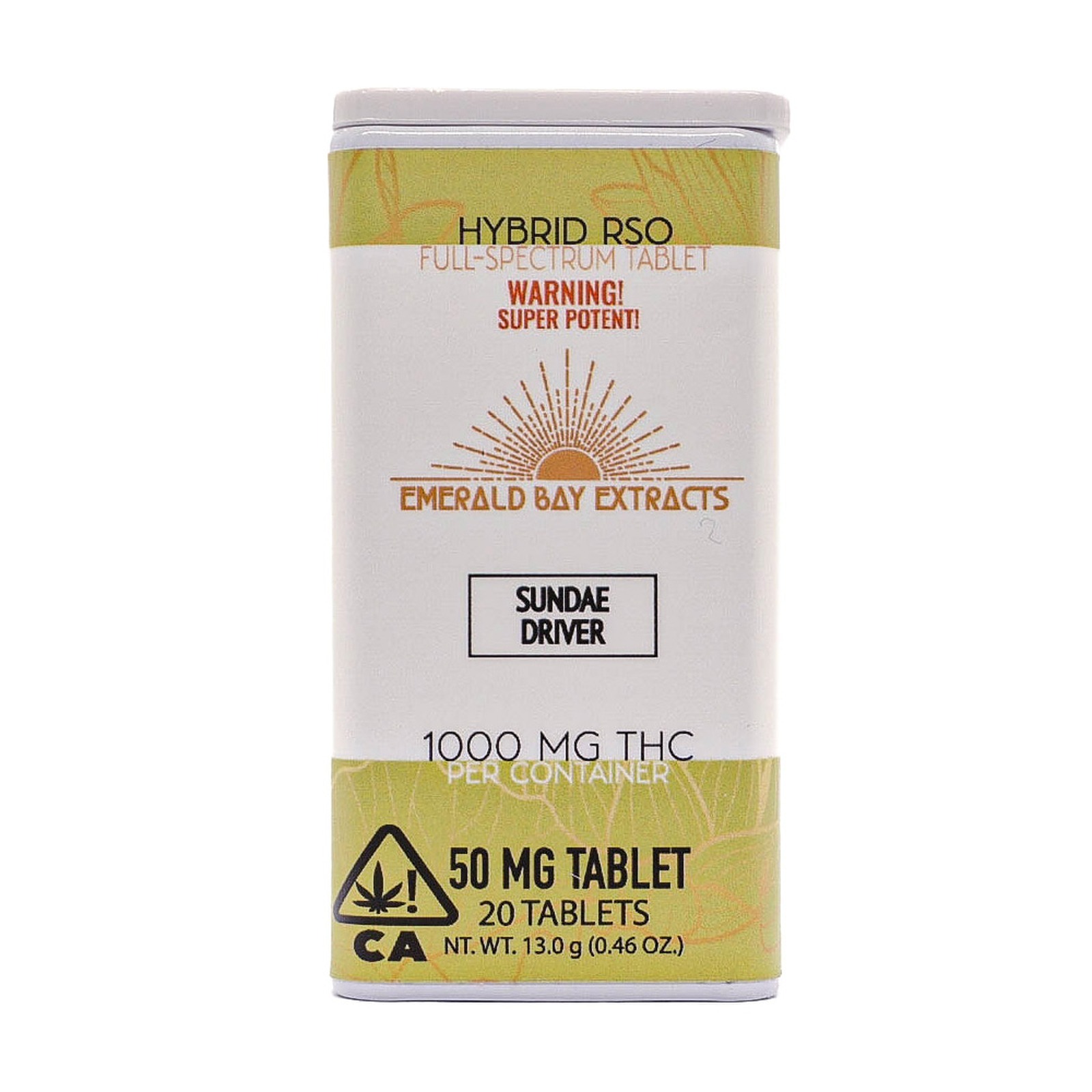 Emerald Bay Extracts: Sundae Driver RSO Tablet [50mg] (1000mg Package ...