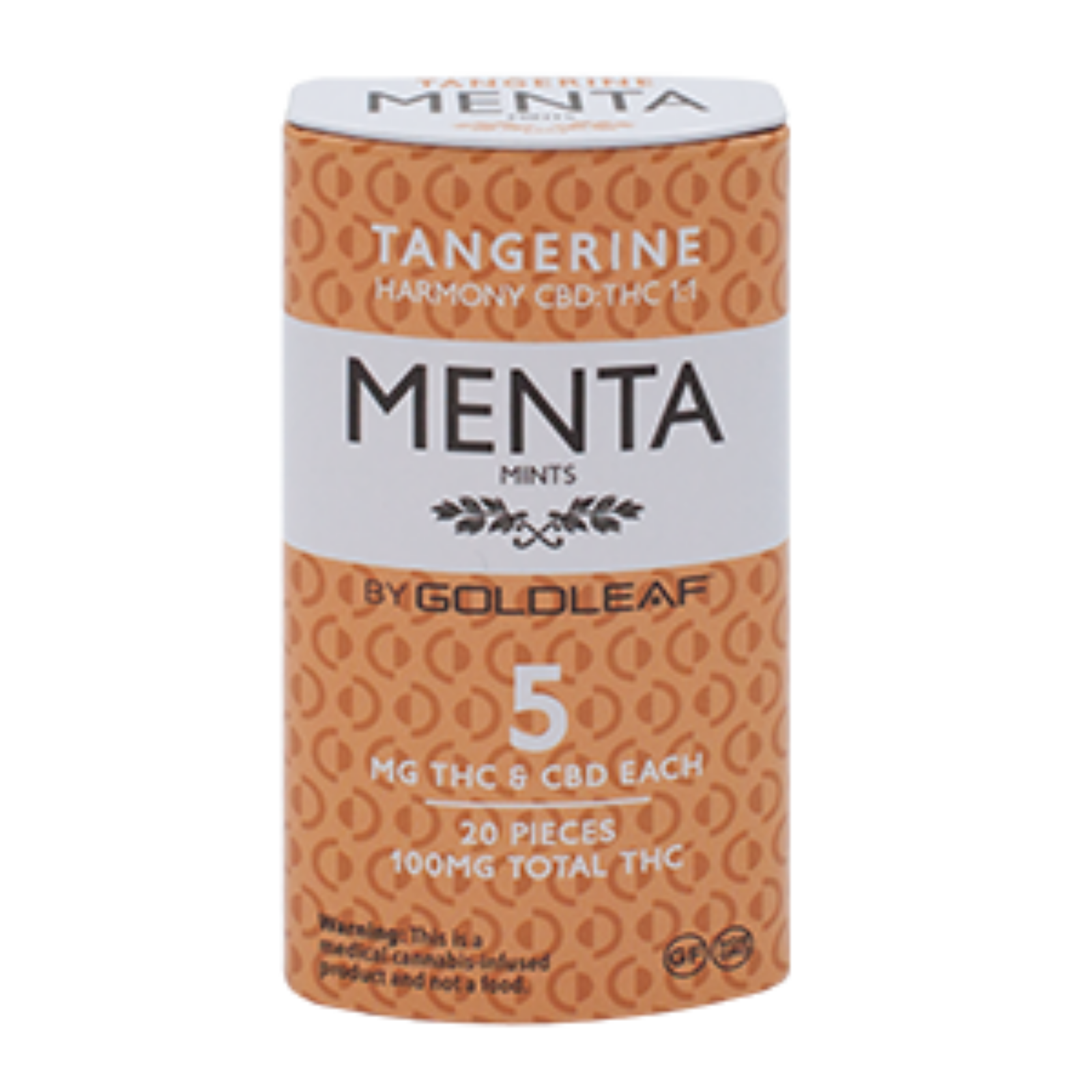 Menta Mints: 1:1 Tangerine Mints 200mg 20-pack | Leafly