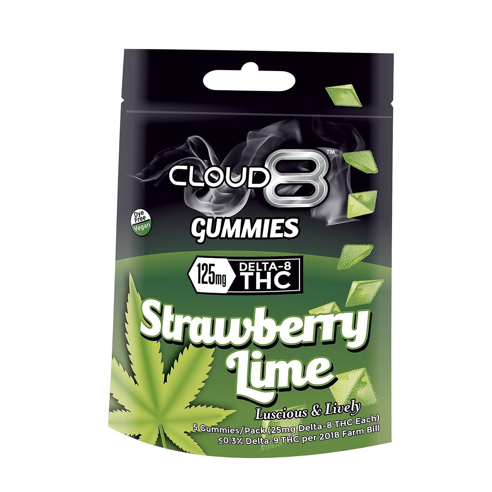 Cloud 8 Delta-8 THC: Cloud 8 - Delta 8 Gummies 5PK (25MG / Gummy ...