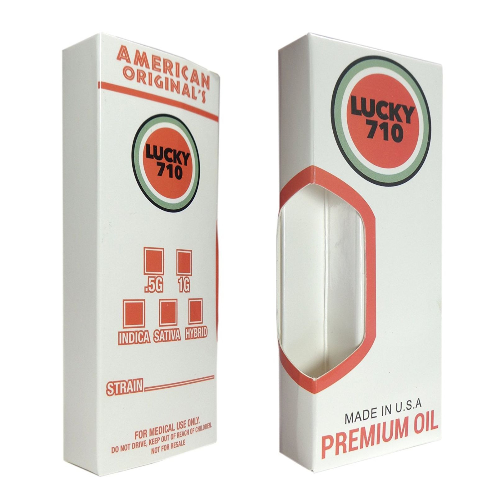 Shatter Labels: 25 American Original's Lucky 710 Skinny Tip Window ...