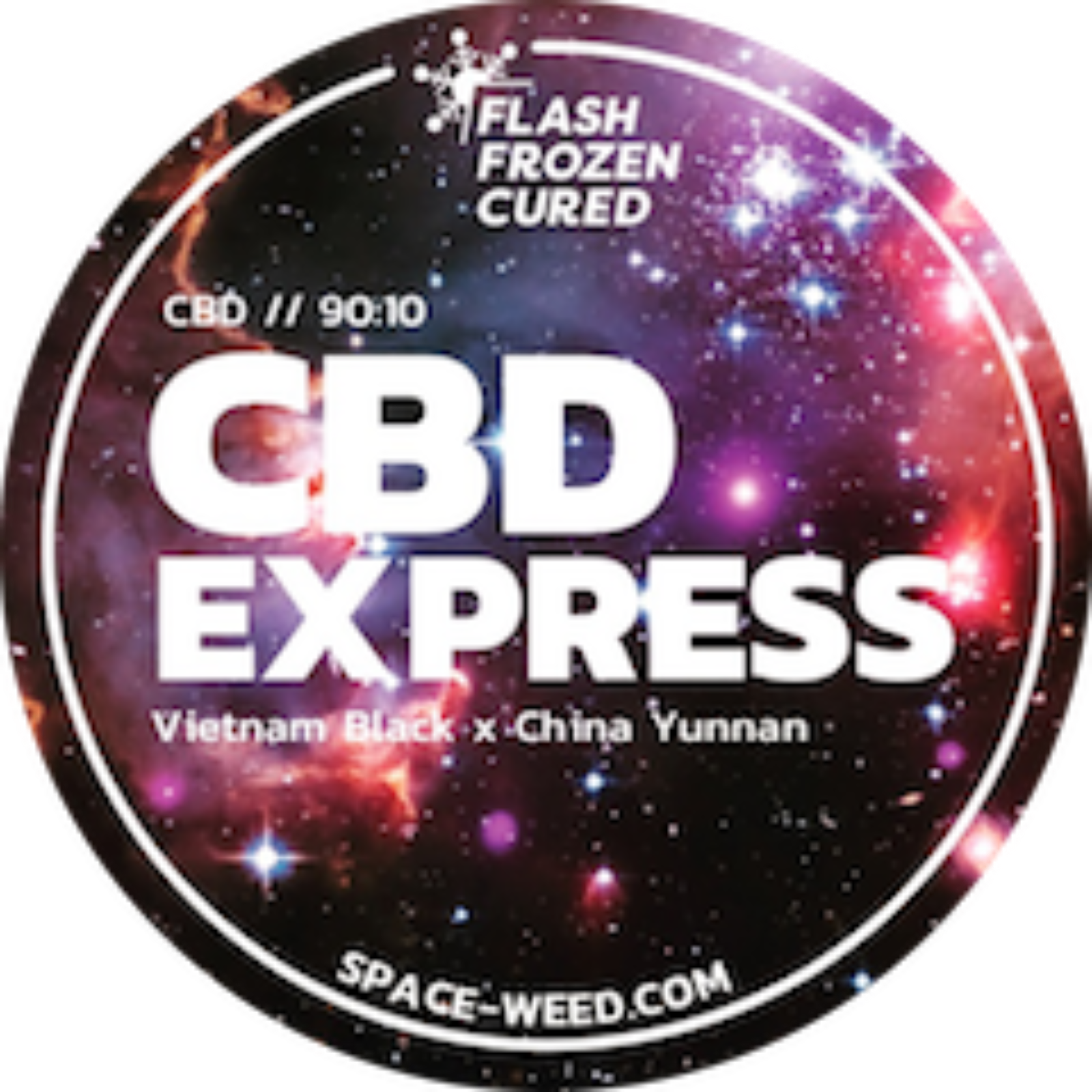 Space Weed by CannaGenesis: CBD Express | Flash Frozen Cured | Leafly