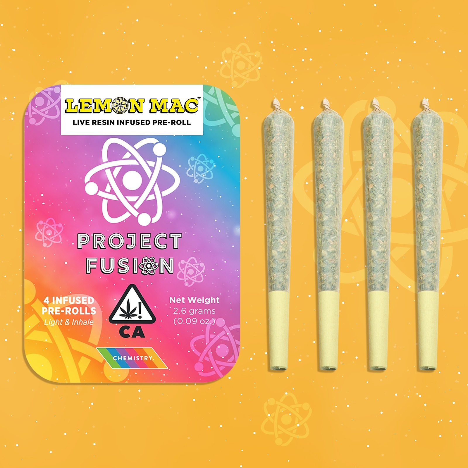 Chemistry.: Lemon Mac Live Resis Infused Pre-Roll (4-Pack) | Leafly