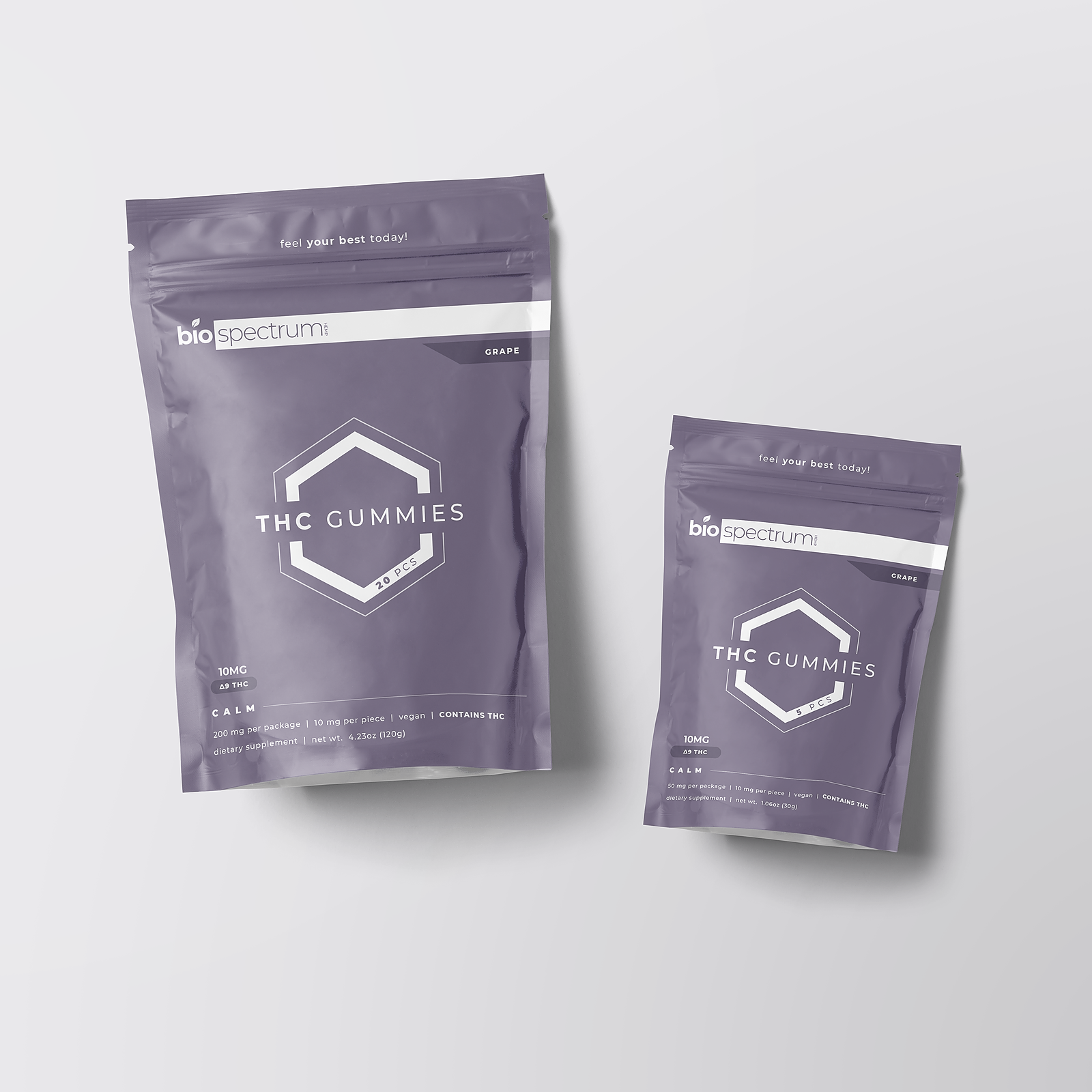 BioSpectrum Hemp: Delta-9 THC -Grape-10mg Gummy (LEAFLY 15 for 15% Off ...