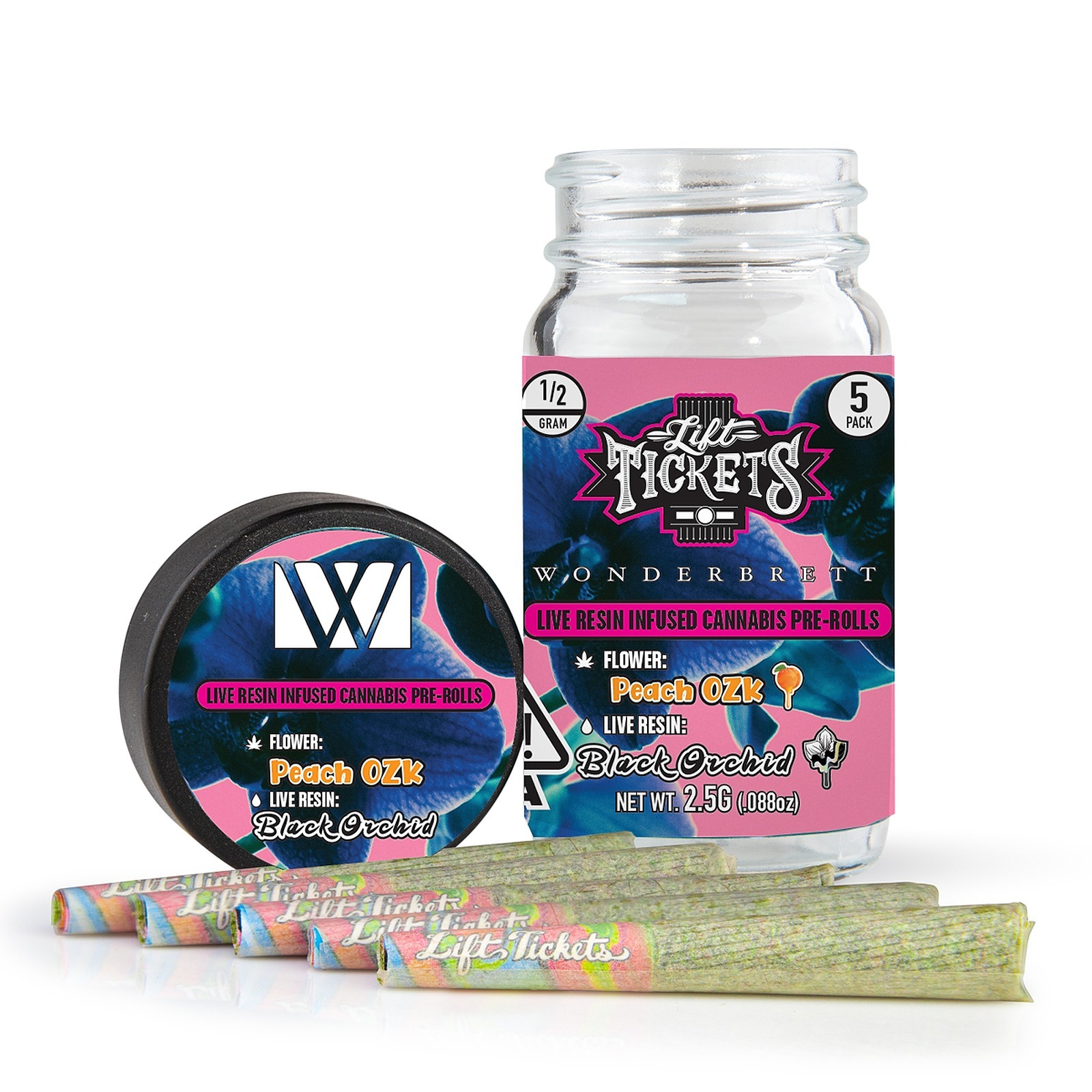 Lift Tickets: Peach OZK x Black Orchid - 0.5g Infused Pre Roll ...