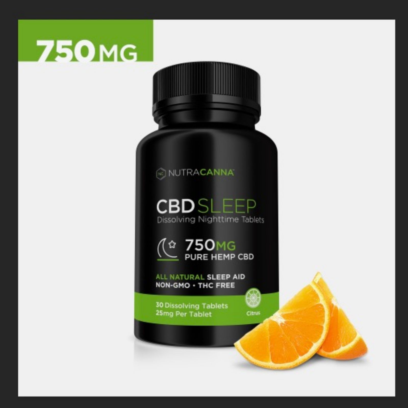 NutraCanna™: CBD Sleep - 750mg Dissolving Tablets w/melatonin | Leafly