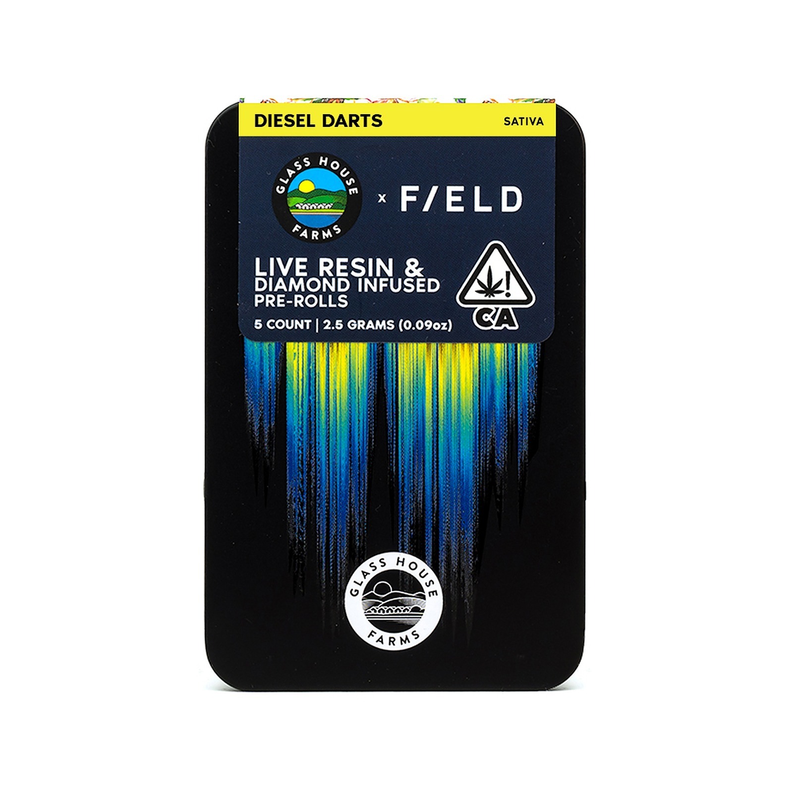 Glass House Farms: Diesel Darts [Infused 5 Pack] GHF x FIELD | Leafly