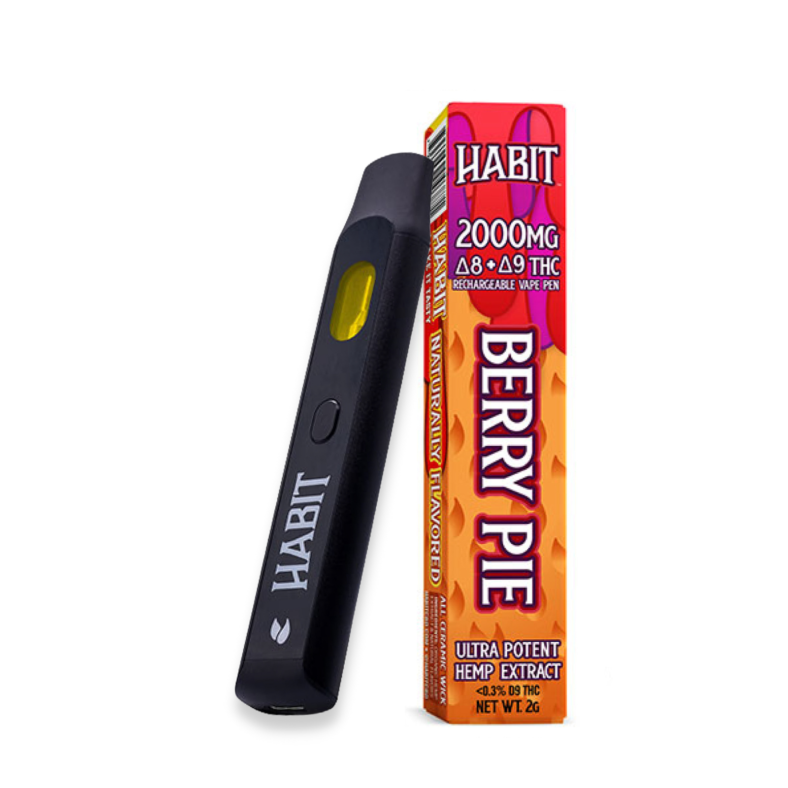 Luxe THC | 25% OFF with code LEAFLY: Berry Pie 2ml D8 + D9 THC Vape Pen ...
