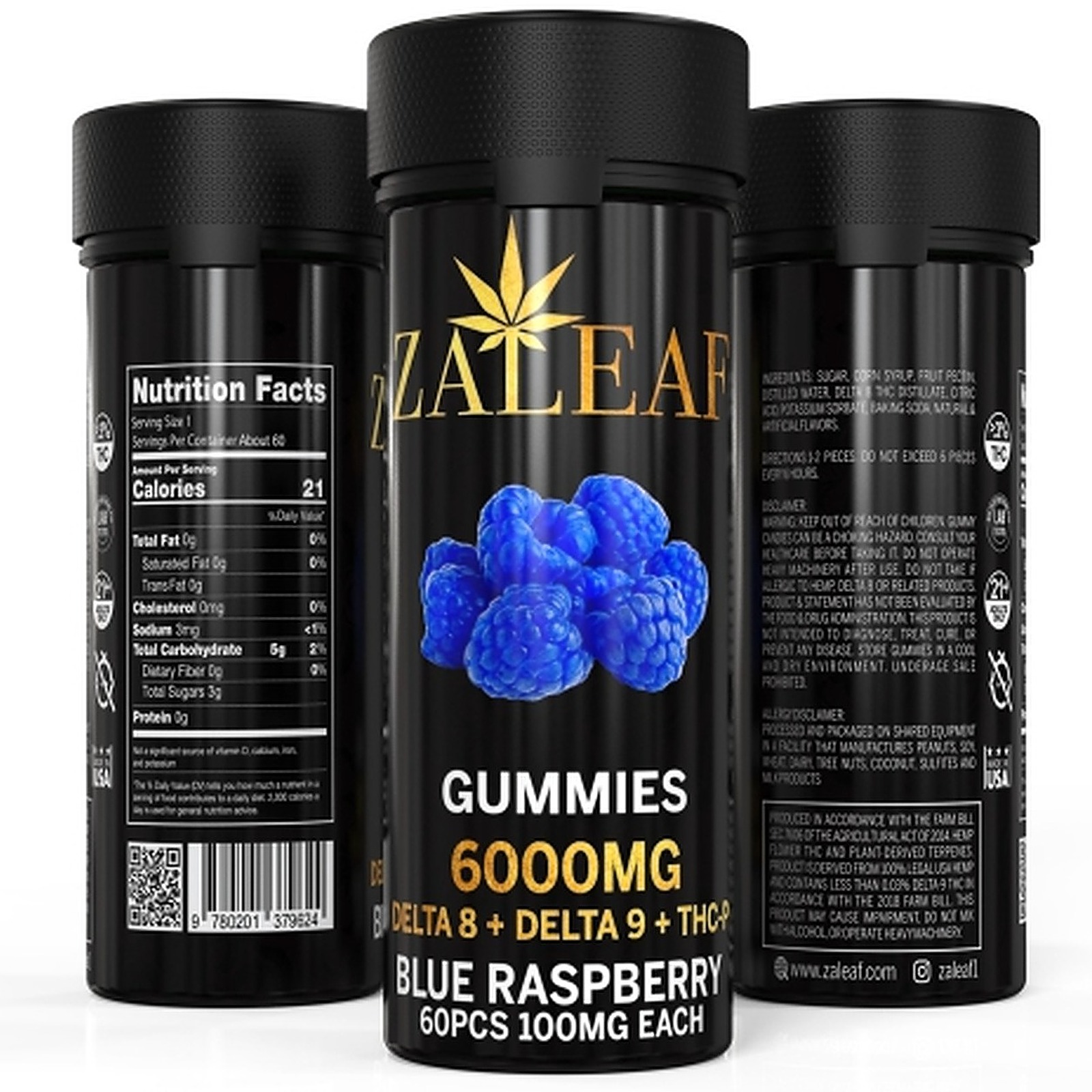 Aventus 8: DELTA 8 + DELTA 9 + THC-P GUMMIES 6000MG BLUE RASPBERRY | Leafly
