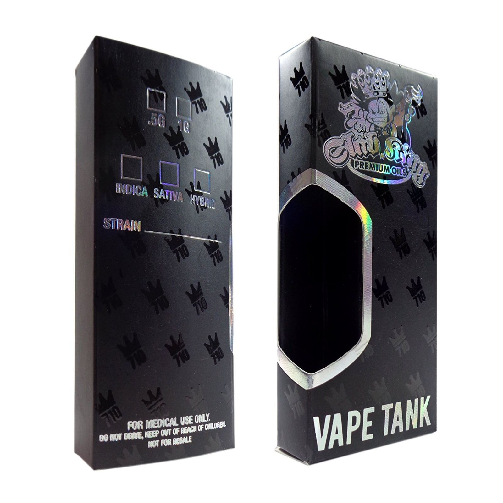 Shatter Labels: 25 Slab King Shatter Labels Display Concentrate Slim ...