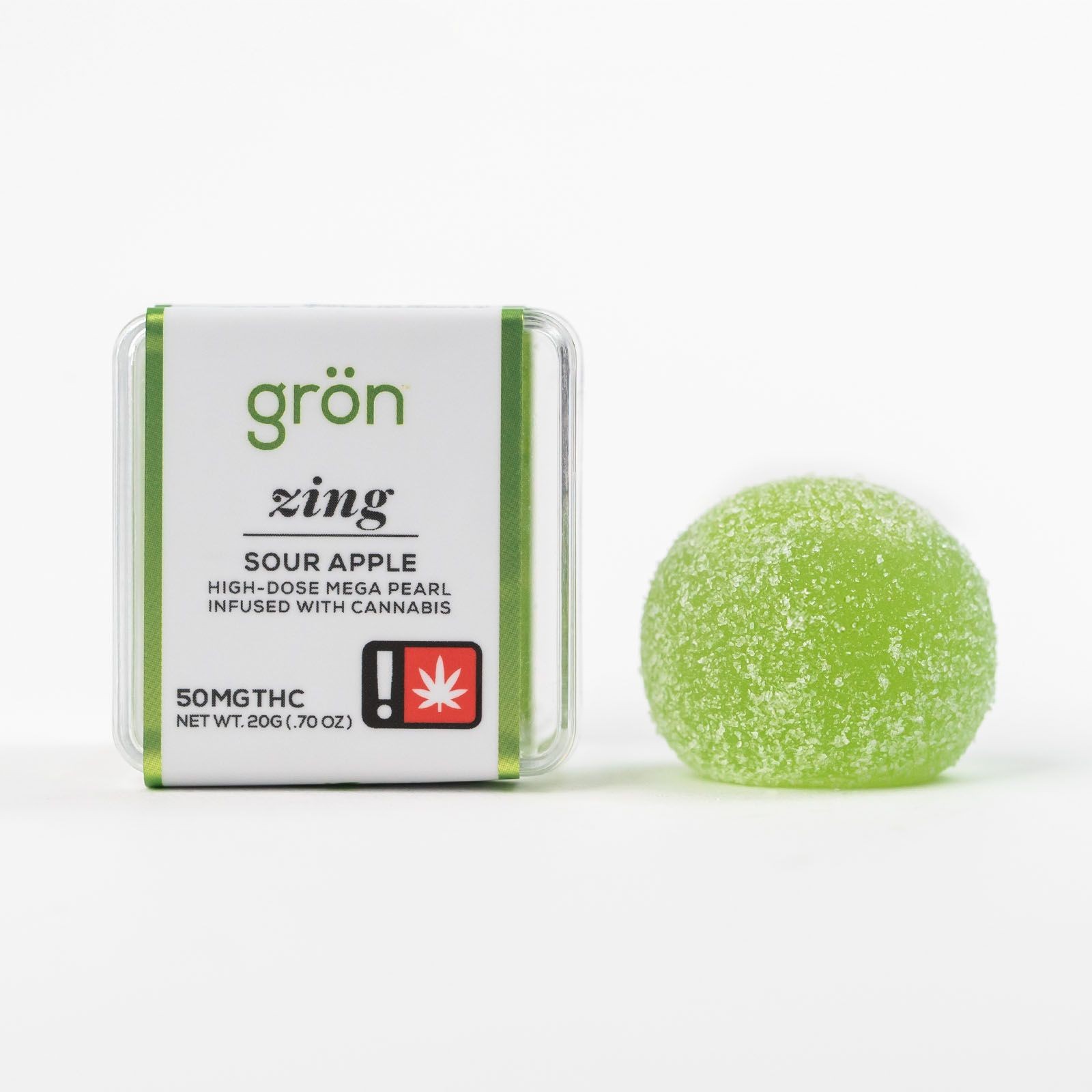Zing: Sour Apple Mega Pearl - 50mg THC | Leafly Zing: Sour Apple Mega Pearl - 50mg THC | Leafly