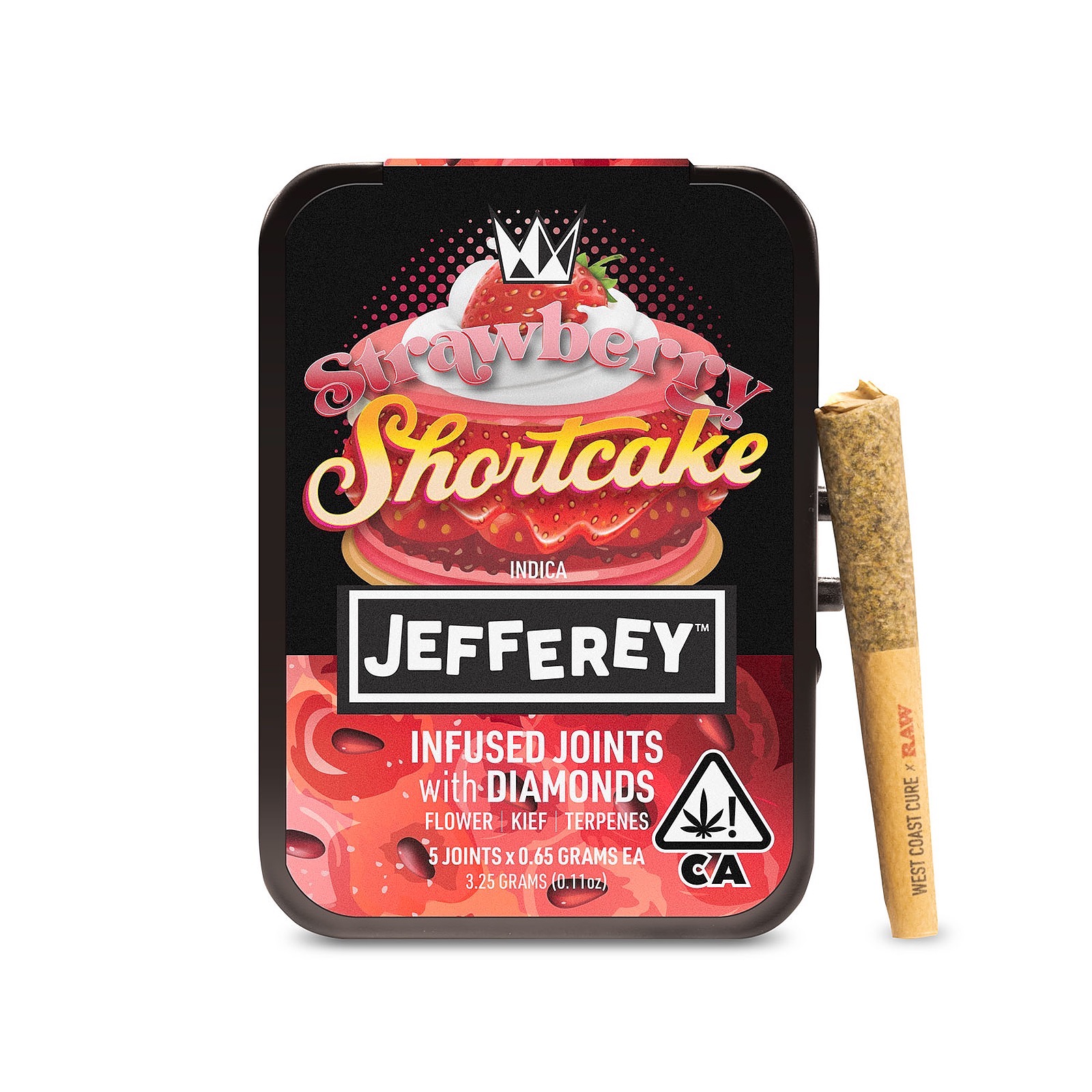 West Coast Cure: Strawberry Shortcake - Jefferey Infused Joint .65g 5 ...