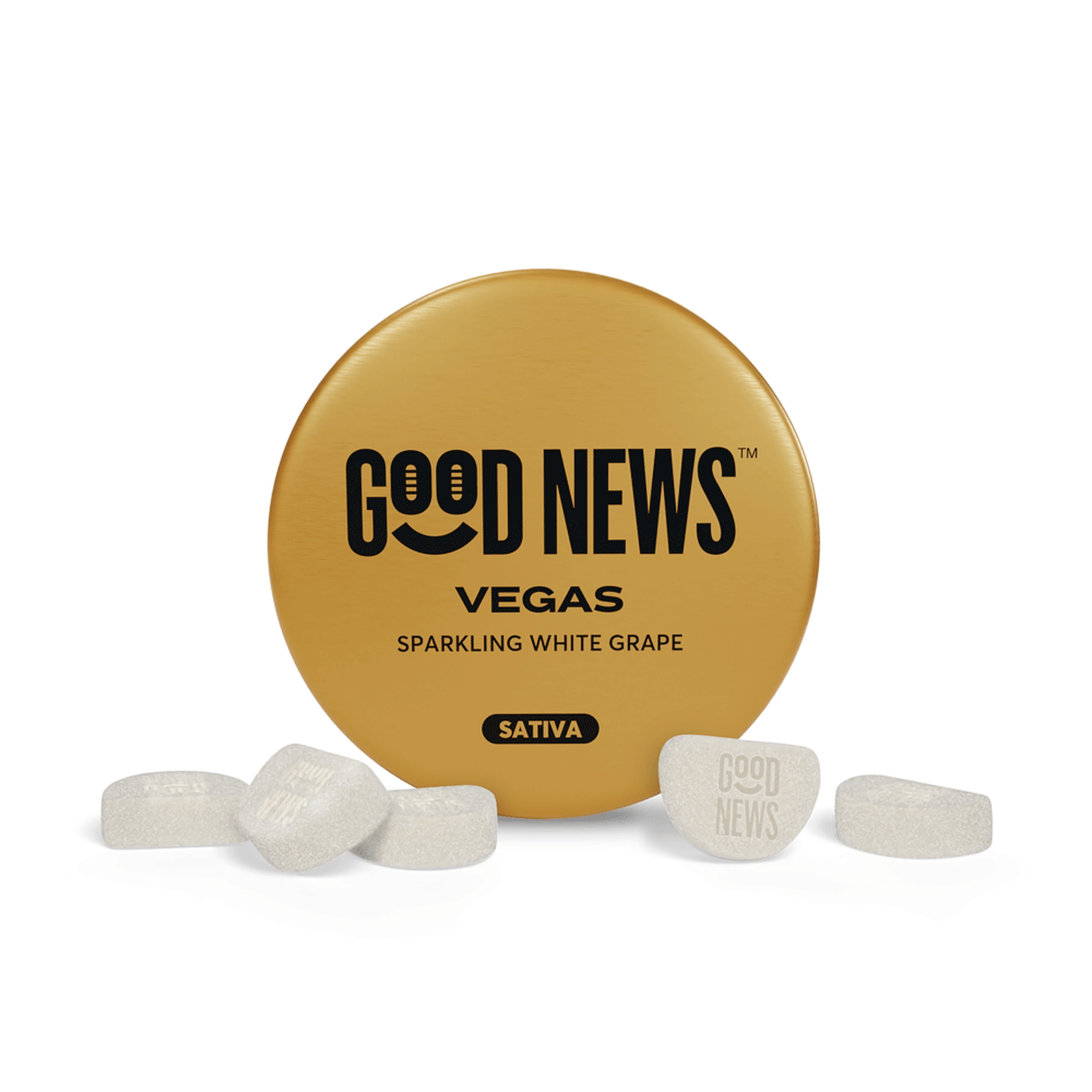 Good News: Good News Vegas Sparkling White Grape Gummies | Leafly