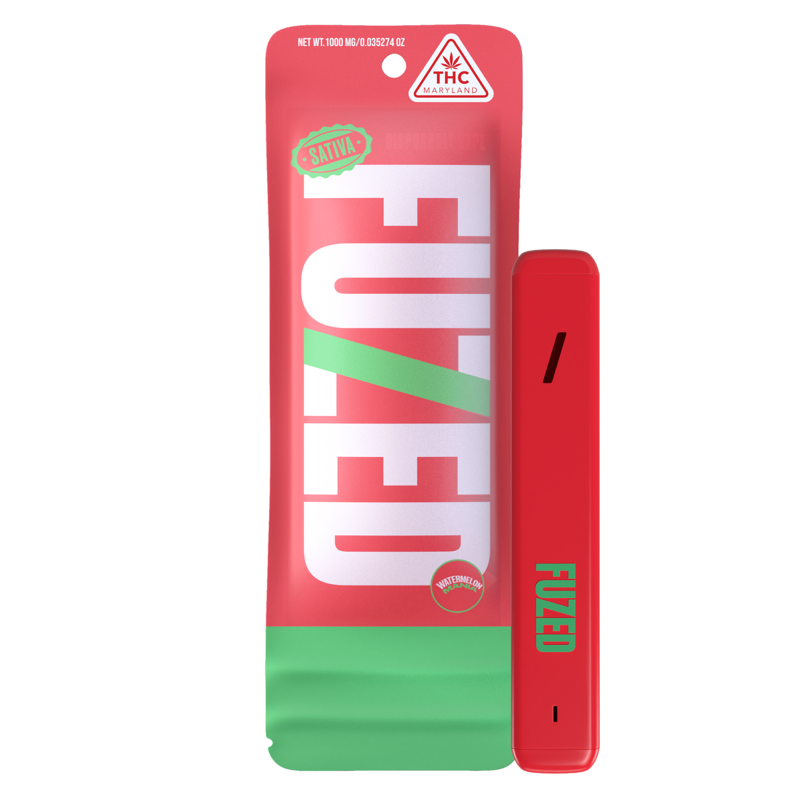 Curio Wellness: Fuzed: Watermelon Disposable Vape [1g] | Leafly
