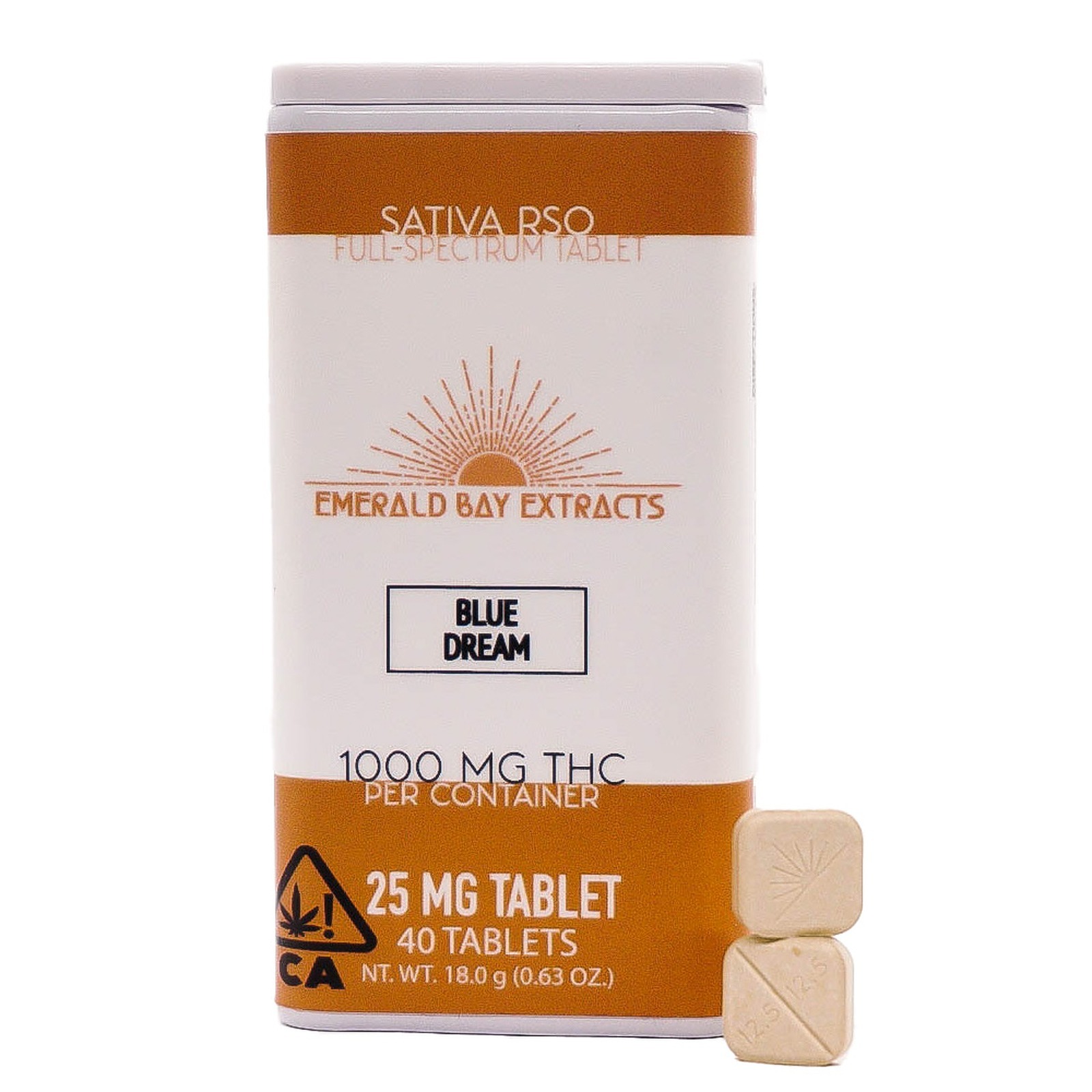 Emerald Bay Extracts: Blue Dream RSO Tablet [25mg] (1000mg Package ...