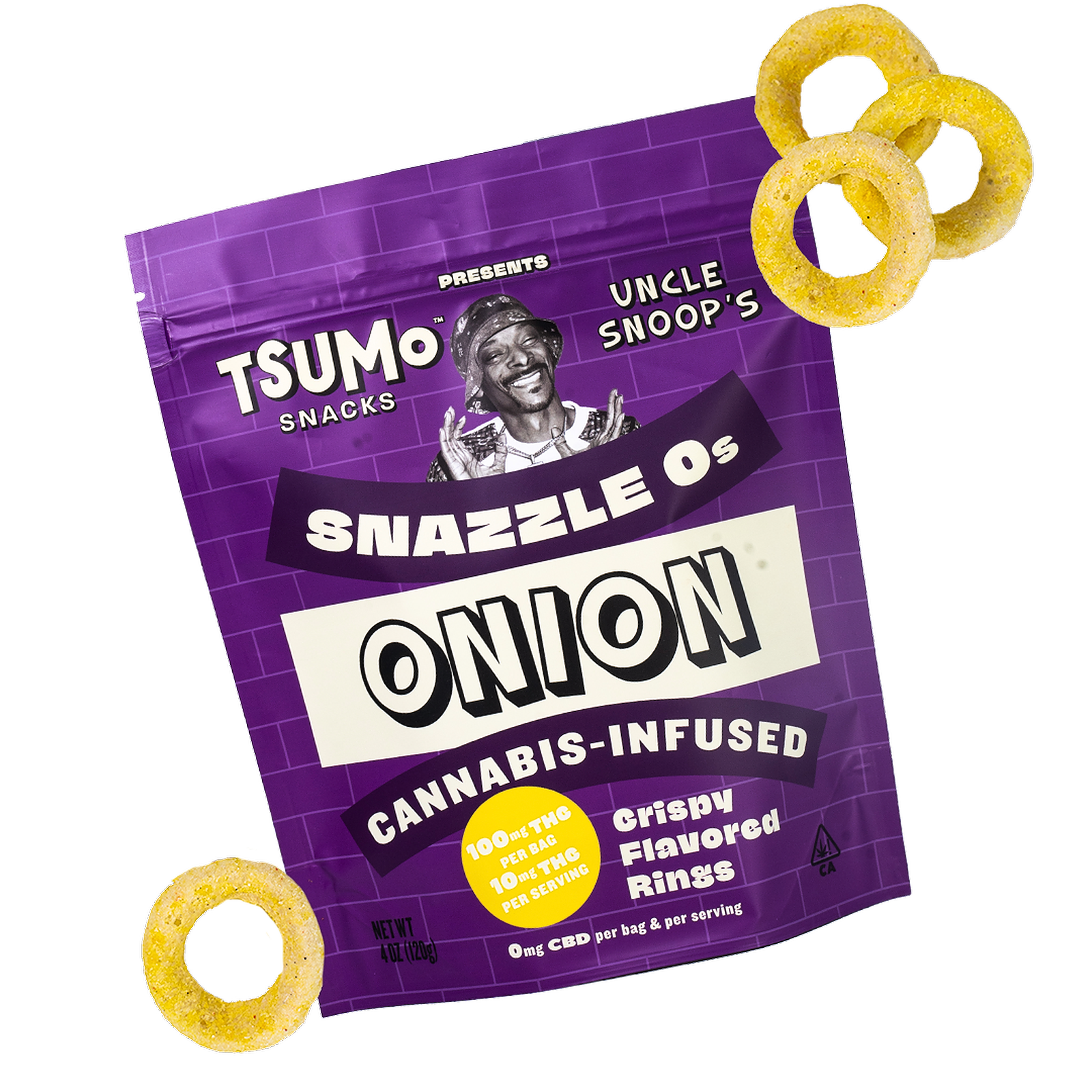 TSUMo Snacks: TSUMo Snacks - Onion - Crispy Flavored Rings - 100mg Multiserve | Leafly