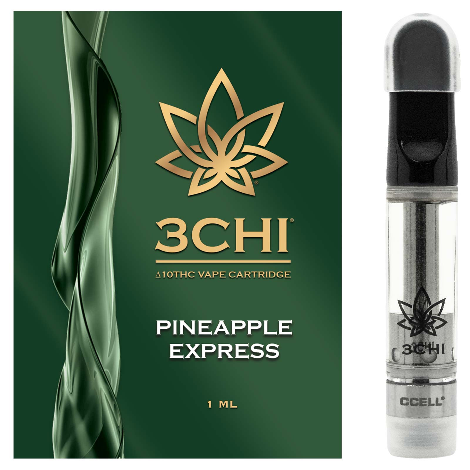 3CHI: Delta 10 Vape Cartridge - Pineapple Express - 1ml | Leafly