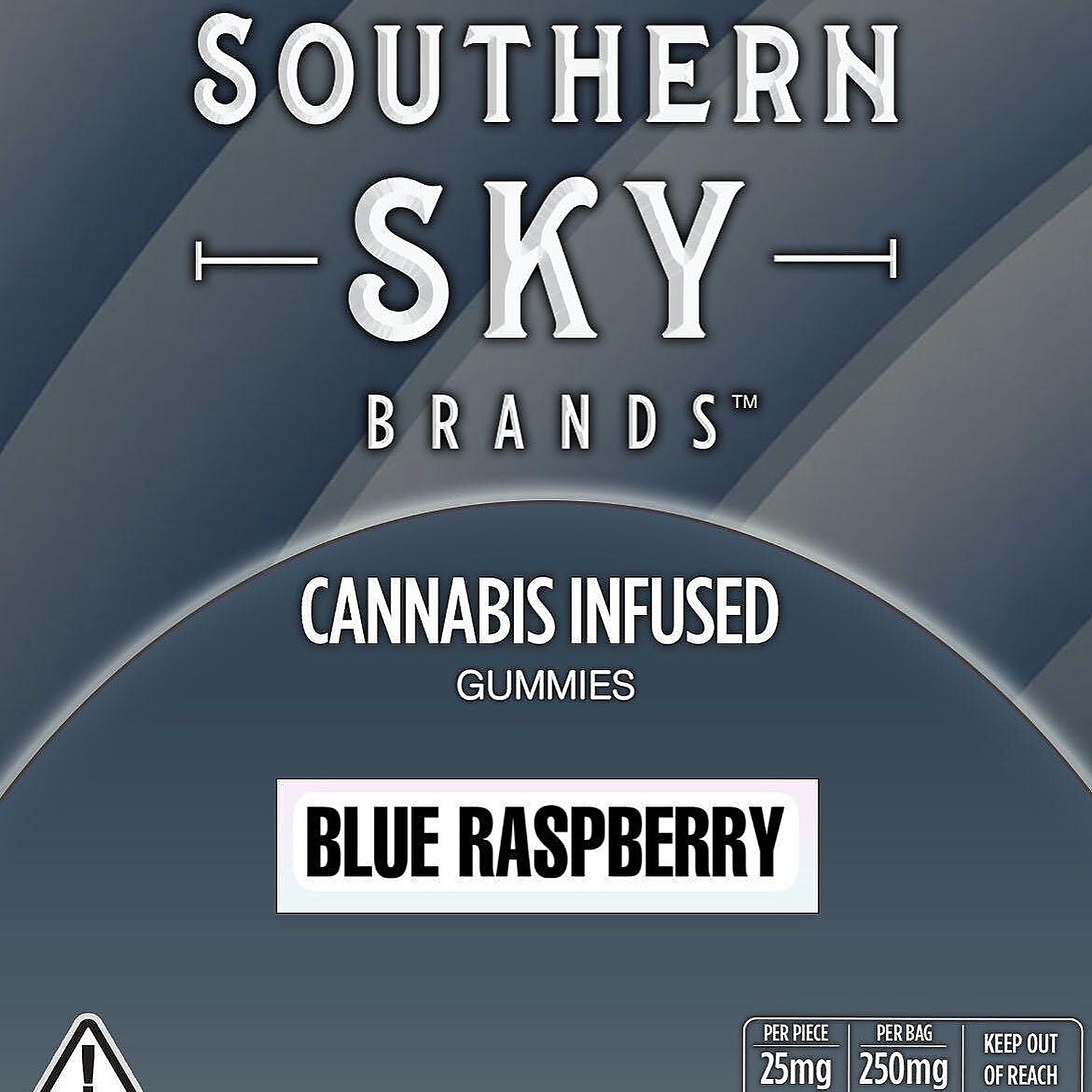 Southern Sky Brands: Blue Raspberry Gummies (250mg THC) | Leafly