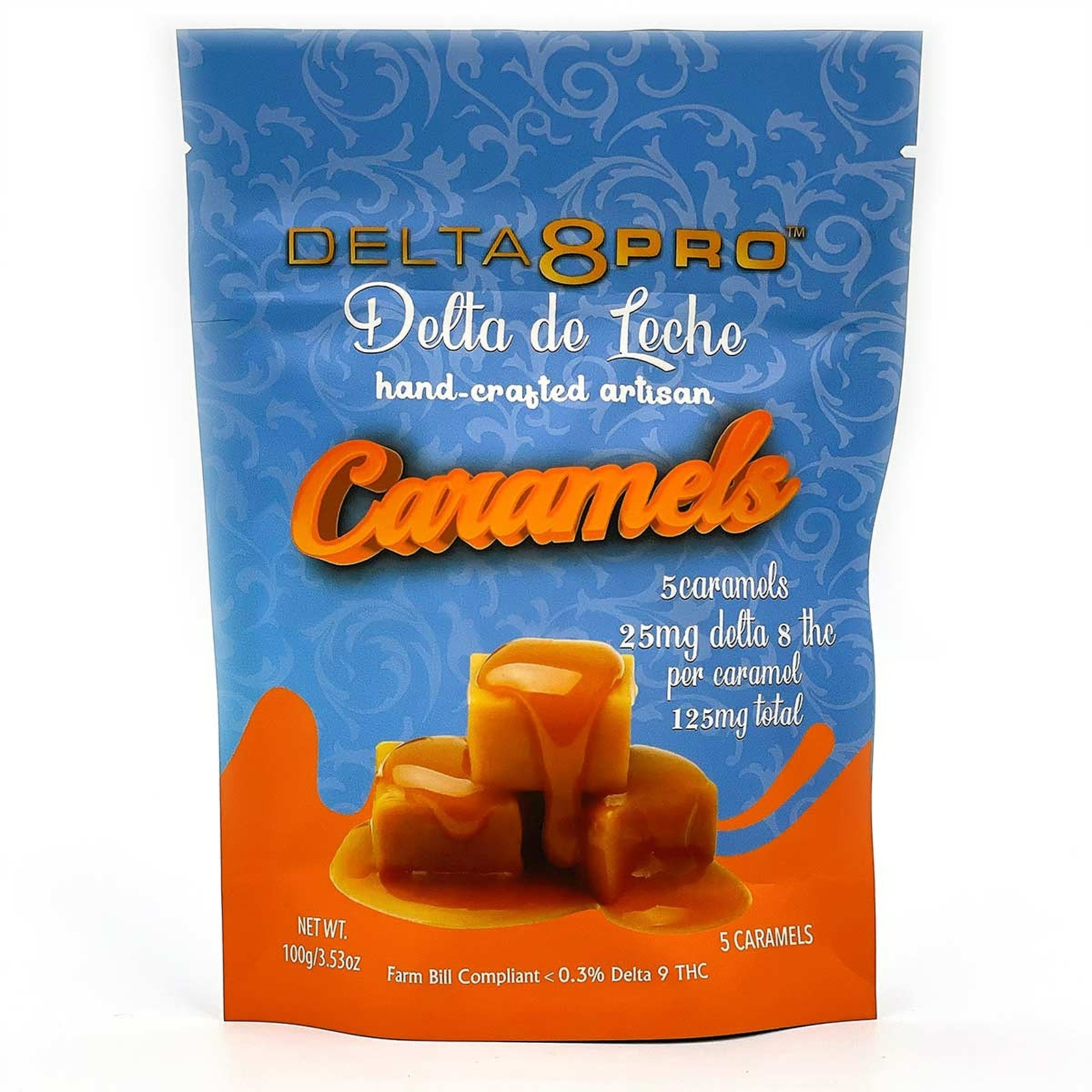 Delta 8 Pro: 25mg Delta-8 Delta De Leche Caramels | Leafly