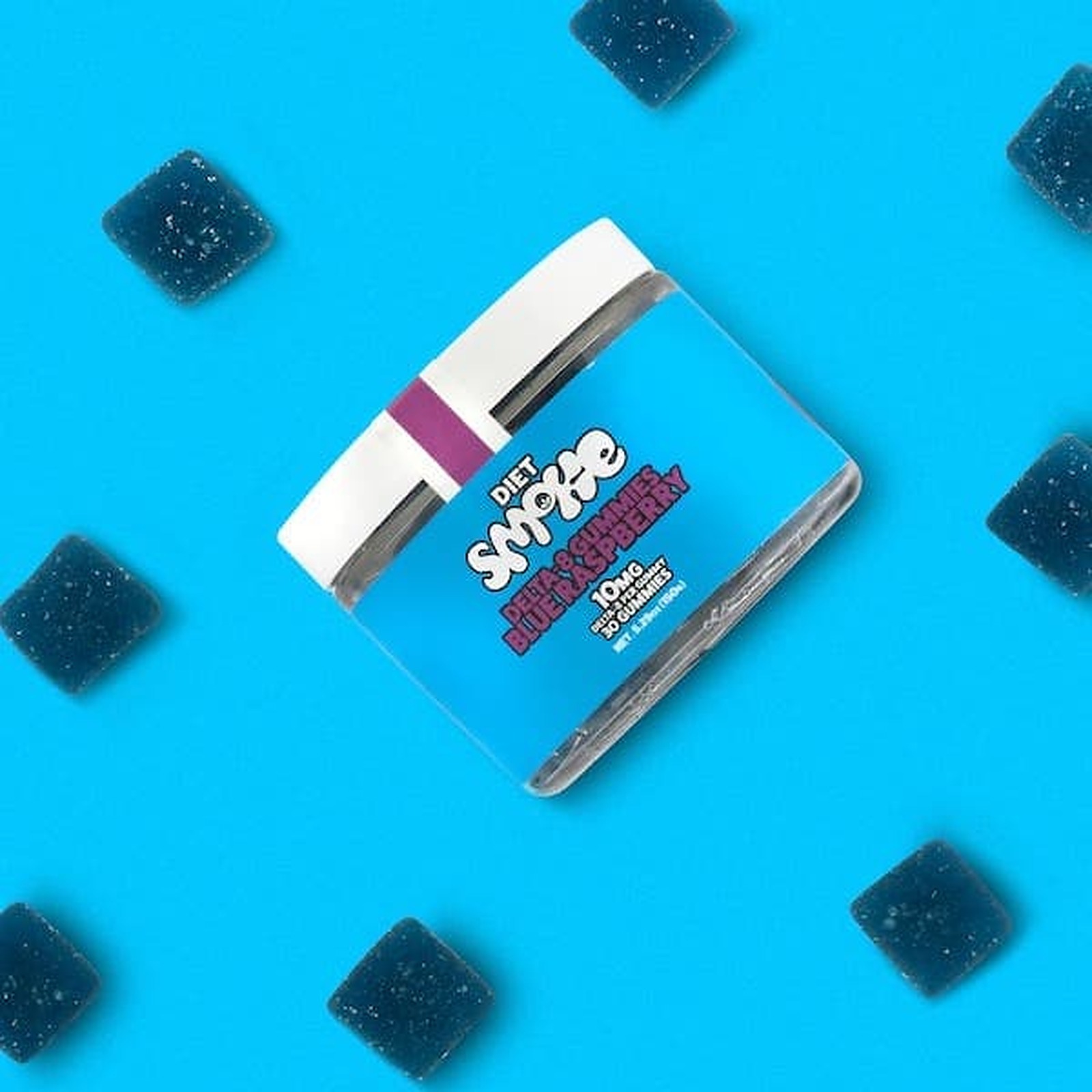 Diet Smoke: Blue Raspberry Delta-8 THC Gummies | Leafly