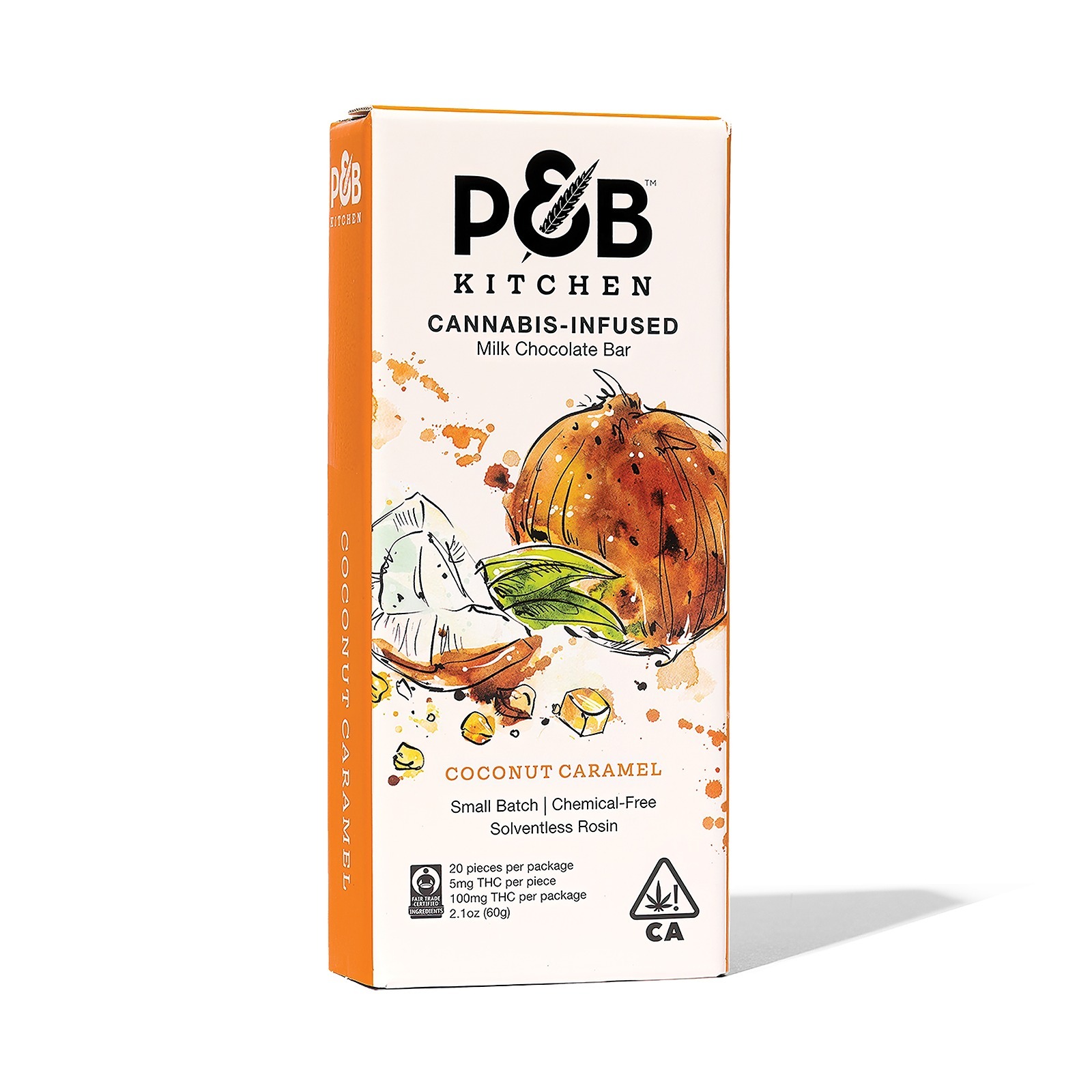 P&B Kitchen: Coconut Caramel Milk Chocolate Bar | Solventless Rosin ...