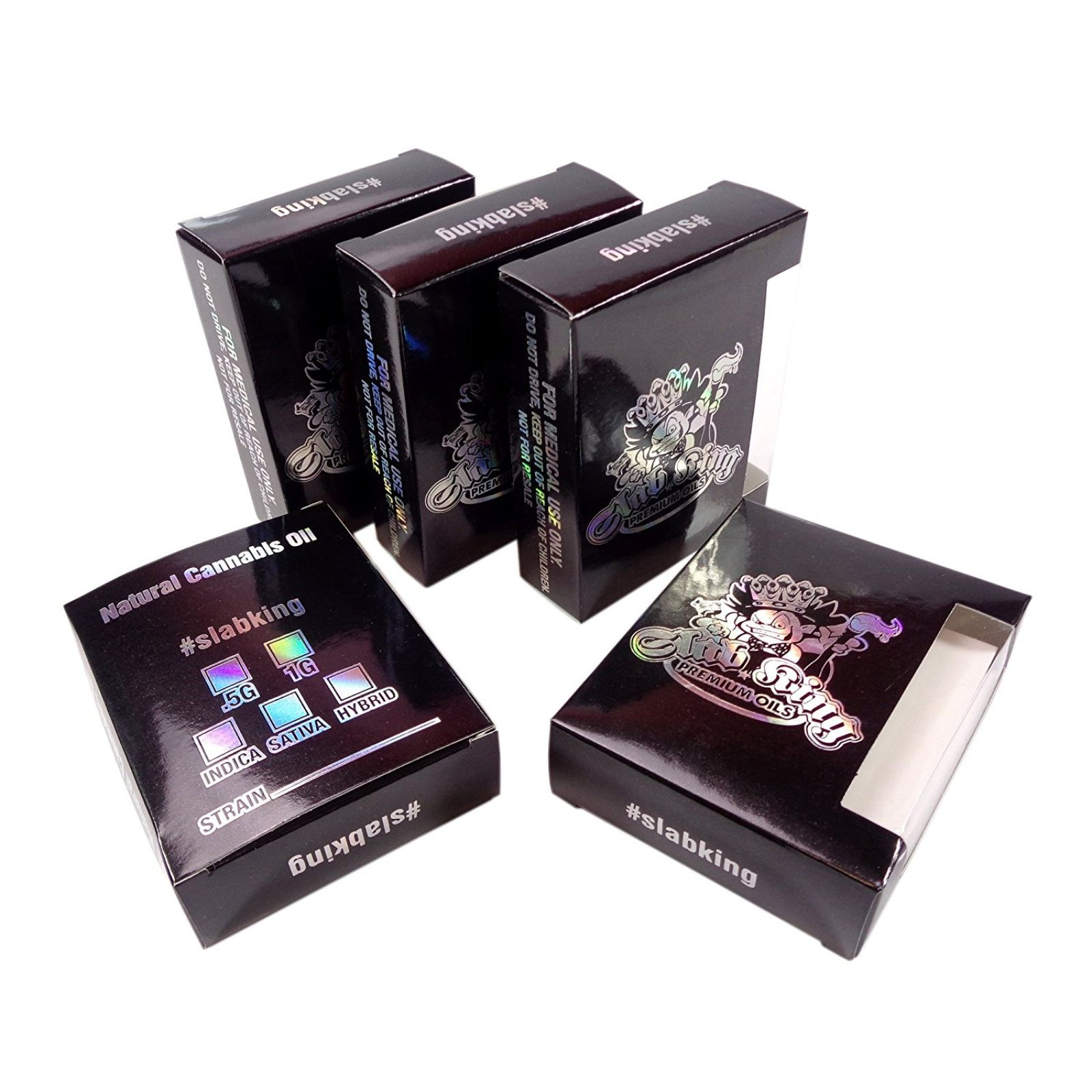 Shatter Labels: 25 Slab King Shatter Labels Display Concentrate ...