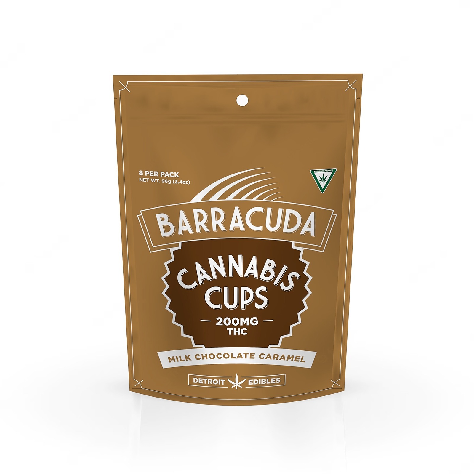 Detroit Edibles: Barracuda Cups - Milk Chocolate Caramel - 200mg THC ... Detroit Edibles: Barracuda Cups - Milk Chocolate Caramel - 200mg THC ...