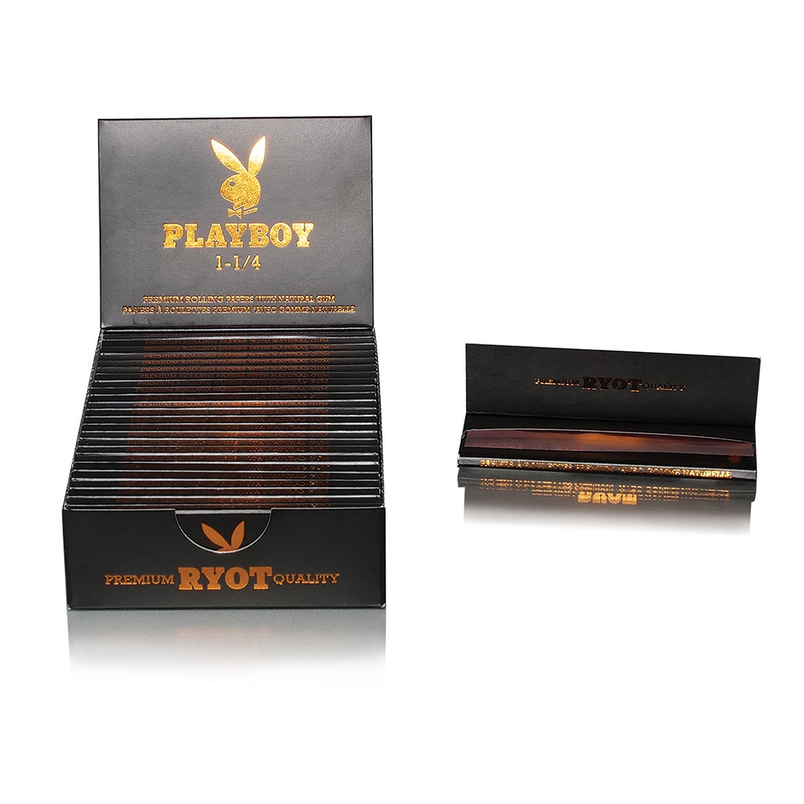 RYOT: PLAYBOY by RYOT® Rose Gold 1-1/4" Rolling Papers | Leafly