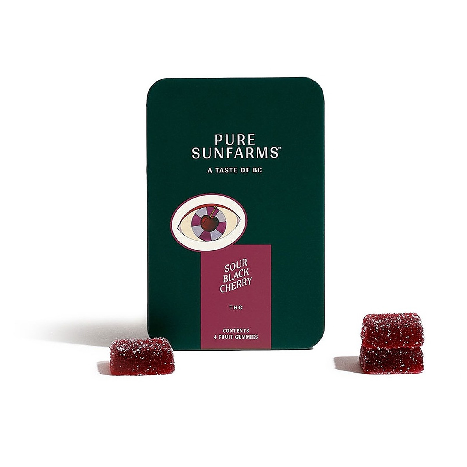 Pure Sunfarms: Sour Black Cherry THC Gummies | Leafly