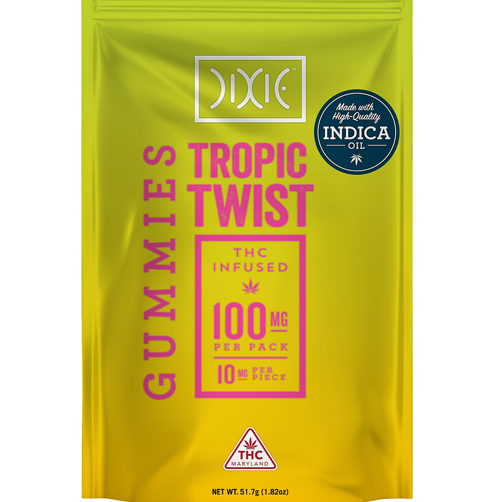 Curio Wellness: Dixie: Tropic Twist Indica [250mg] | Leafly