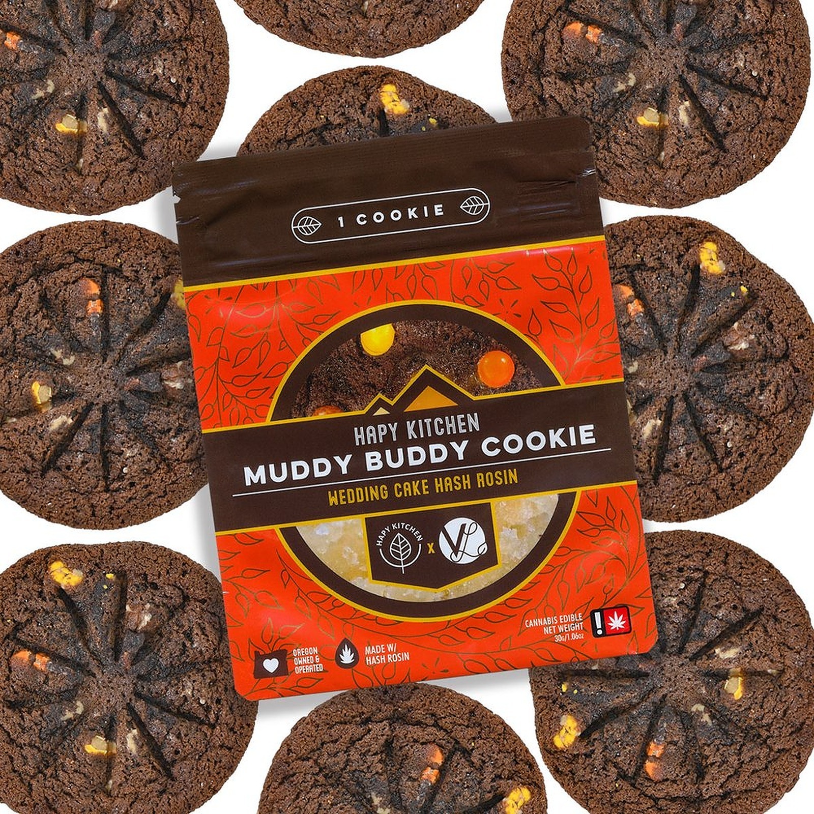 Hapy Kitchen: 100mg THC - Muddy Buddy Cookie + Wedding Cake Hash Rosin ... Hapy Kitchen: 100mg THC - Muddy Buddy Cookie + Wedding Cake Hash Rosin ...