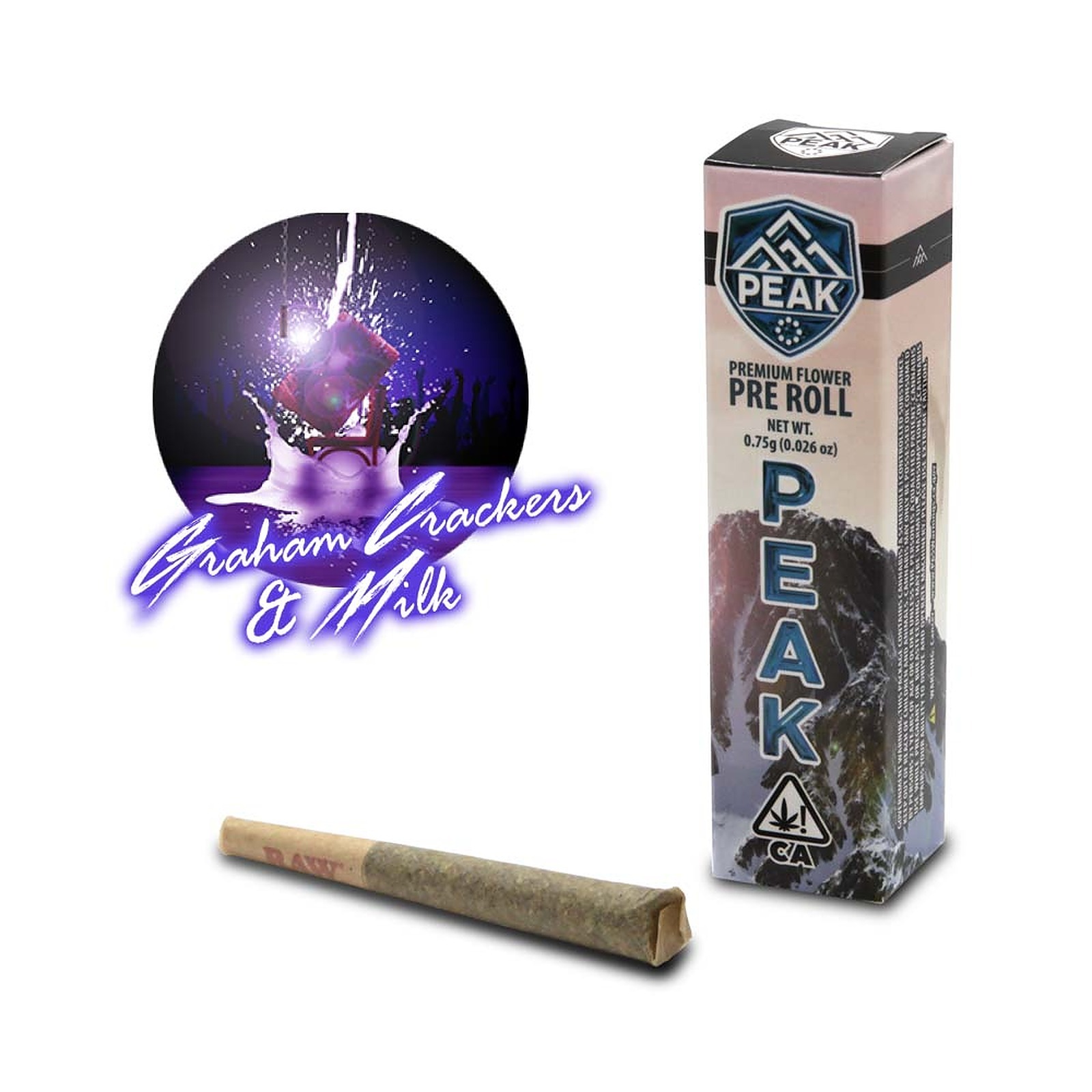 Peak Humboldt: Graham Crackers & Milk l Pre-roll .75g | Leafly