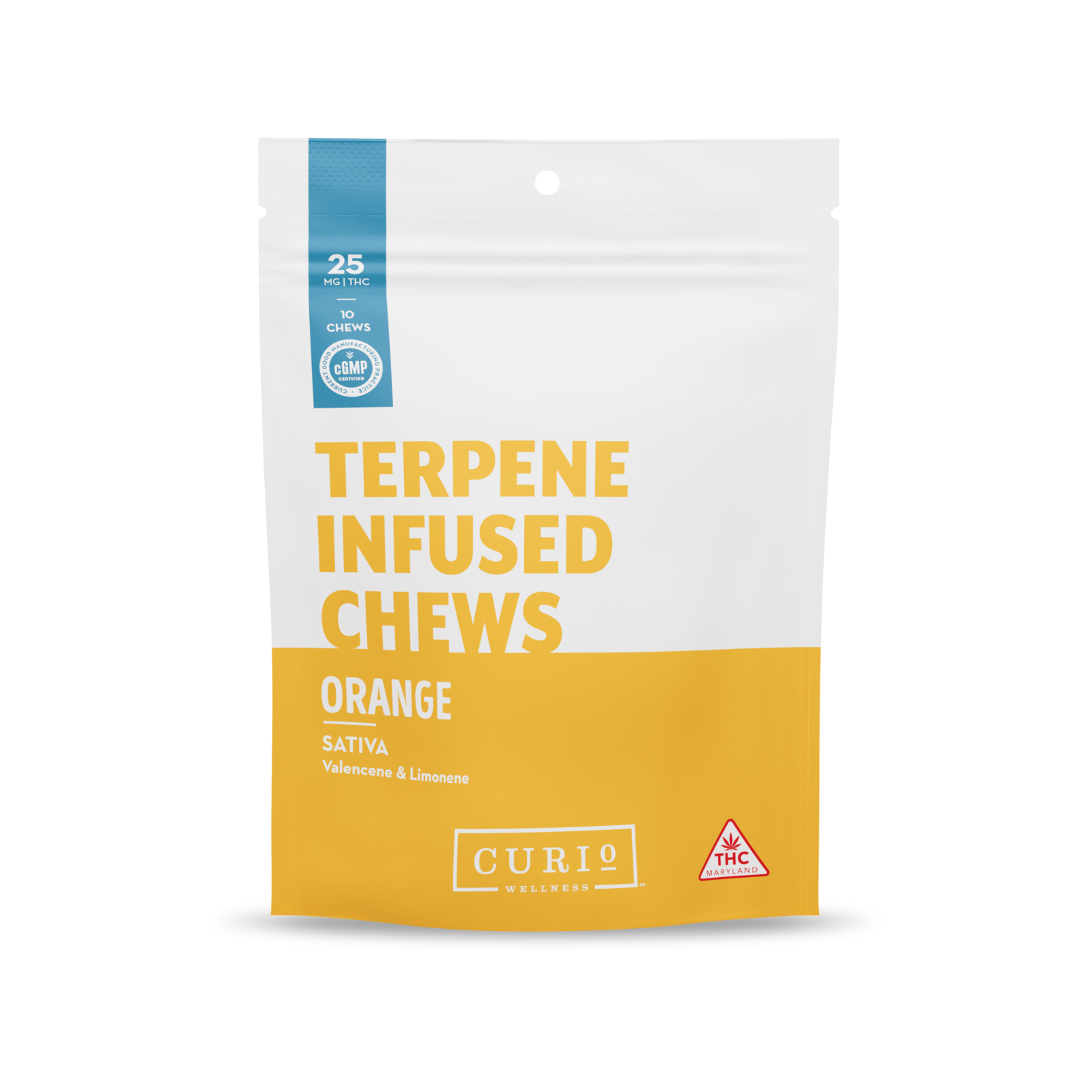 Curio Wellness: Terpene Infused Chews-Orange | 250mg | 10pk | Leafly