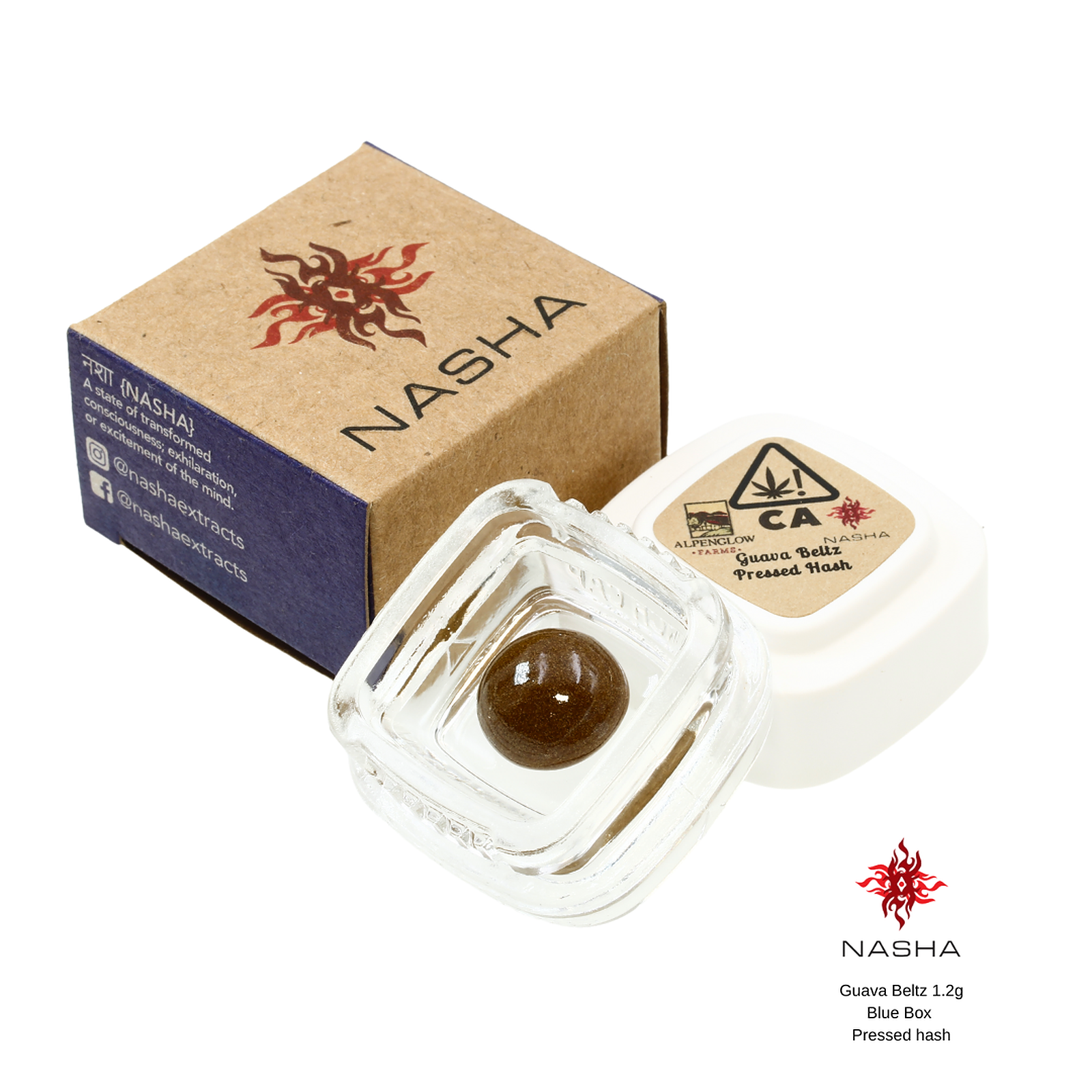 NASHA: Guava Beltz 1.2g Blue Pressed Hash | Leafly