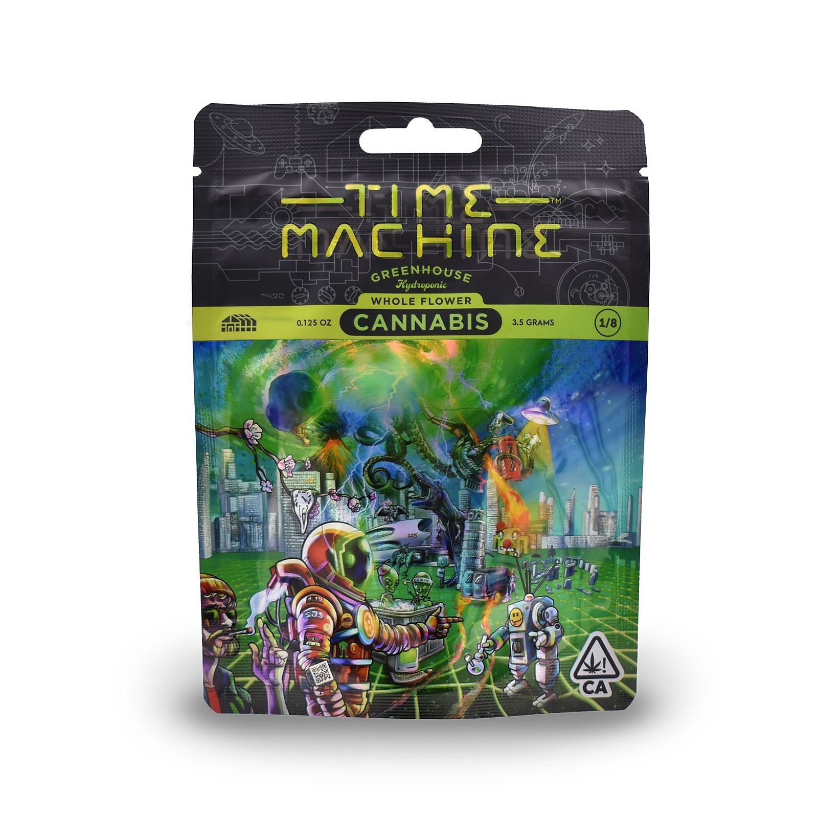 Time Machine: Time Machine Flower 3.5g Pouch Hybrid Cereal Milk | Leafly
