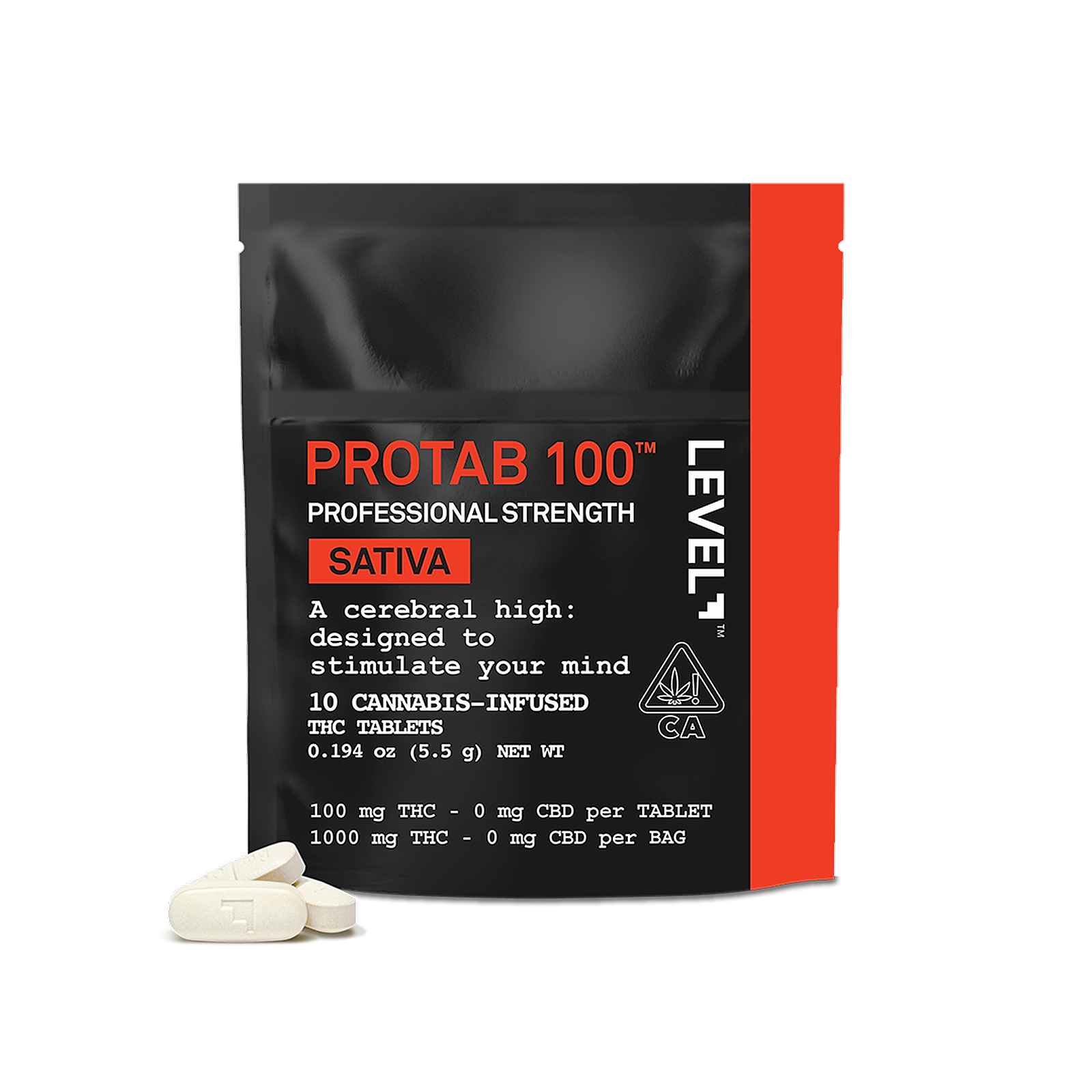 LEVEL: SATIVA PROTAB 100™ | Leafly