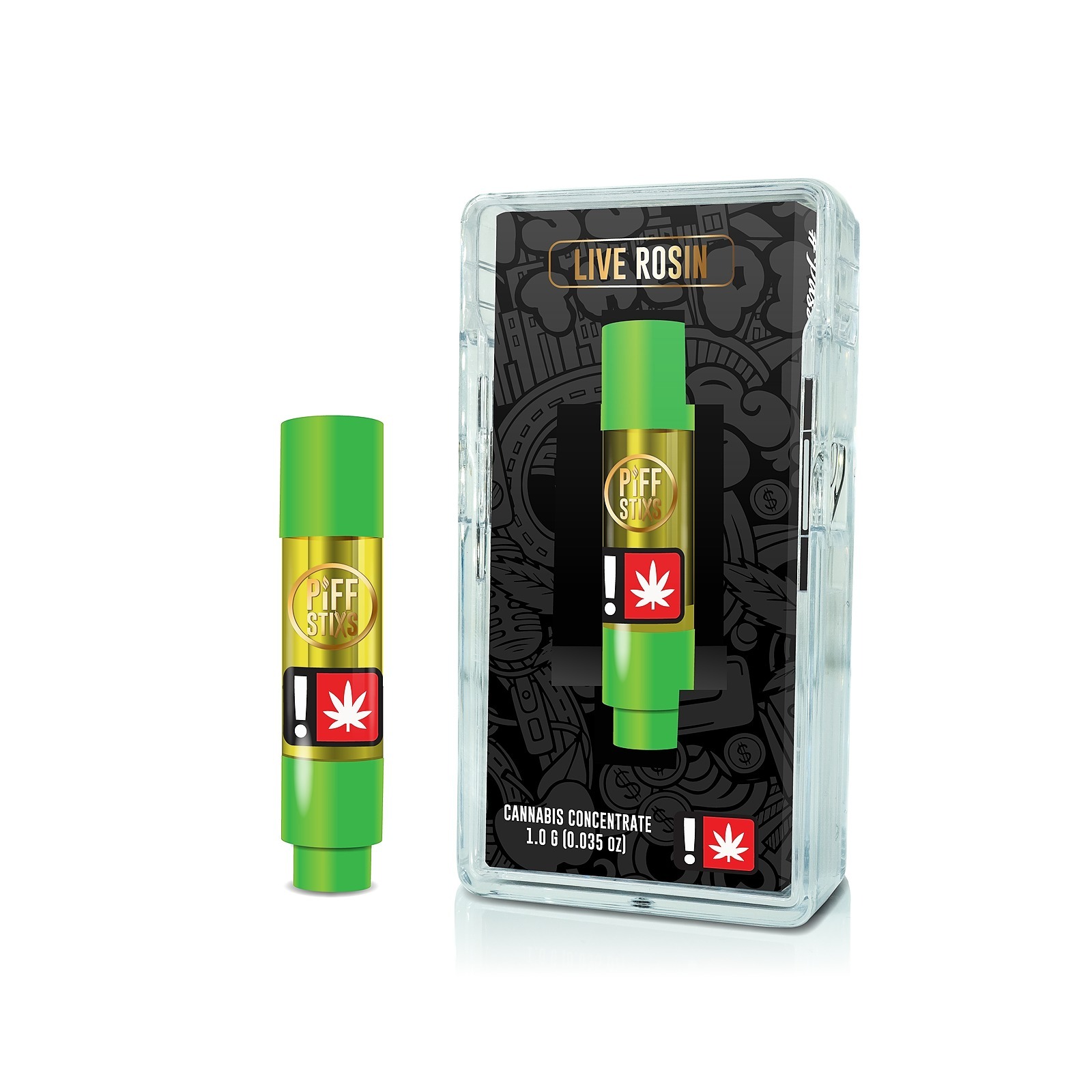 Piff Stixs: Piff Glass Cart - Green | Leafly